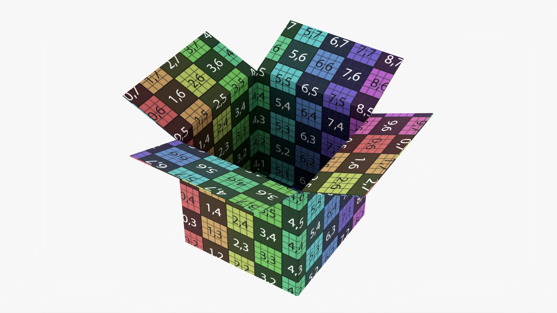 3D Box Open Cardboard - TurboSquid 1768500