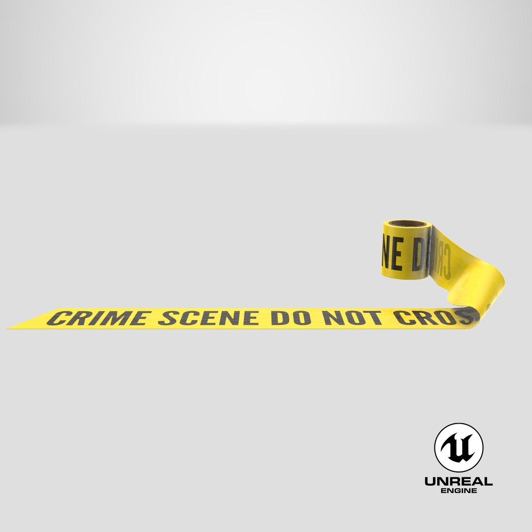 3D model crime scene tape 04 - TurboSquid 1149297