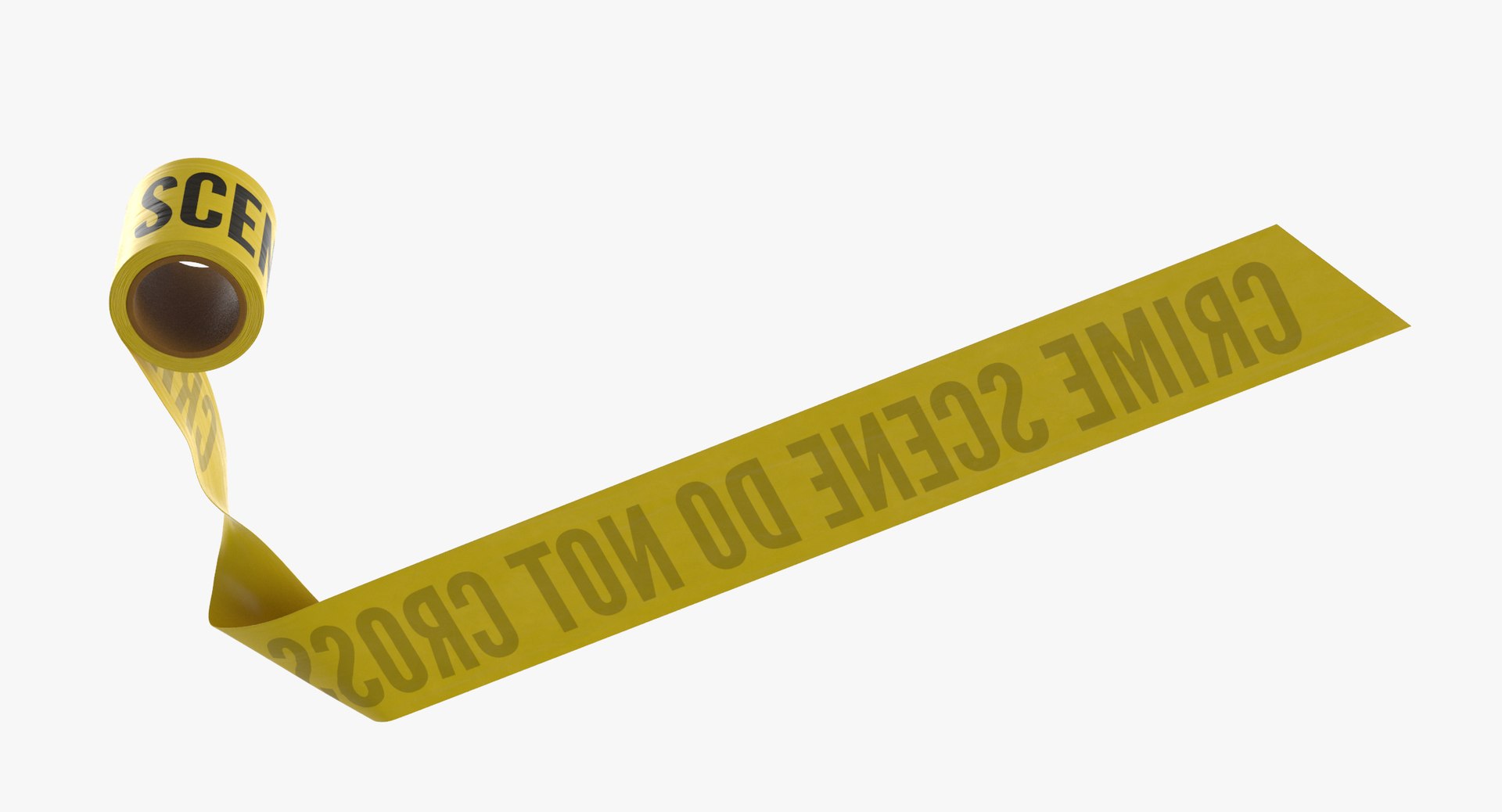 3D Model Crime Scene Tape 04 - TurboSquid 1149297