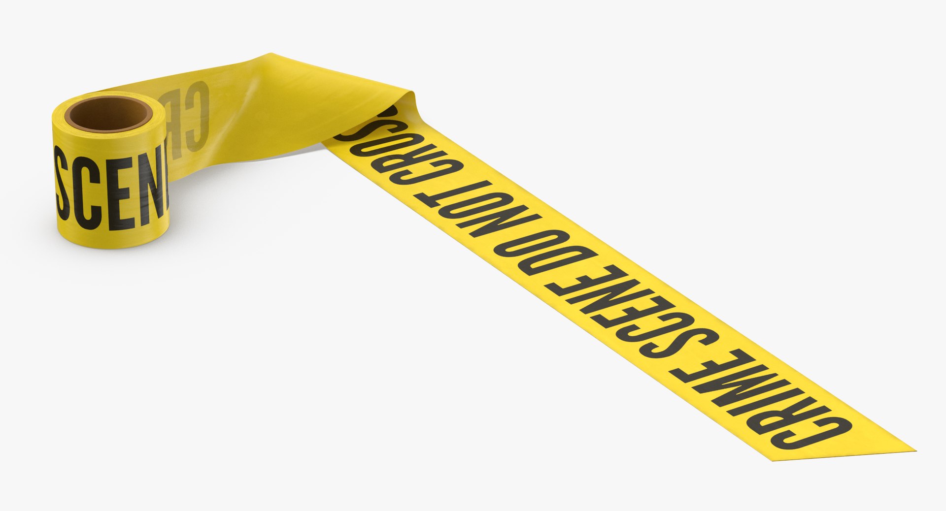 3D Model Crime Scene Tape 04 - TurboSquid 1149297