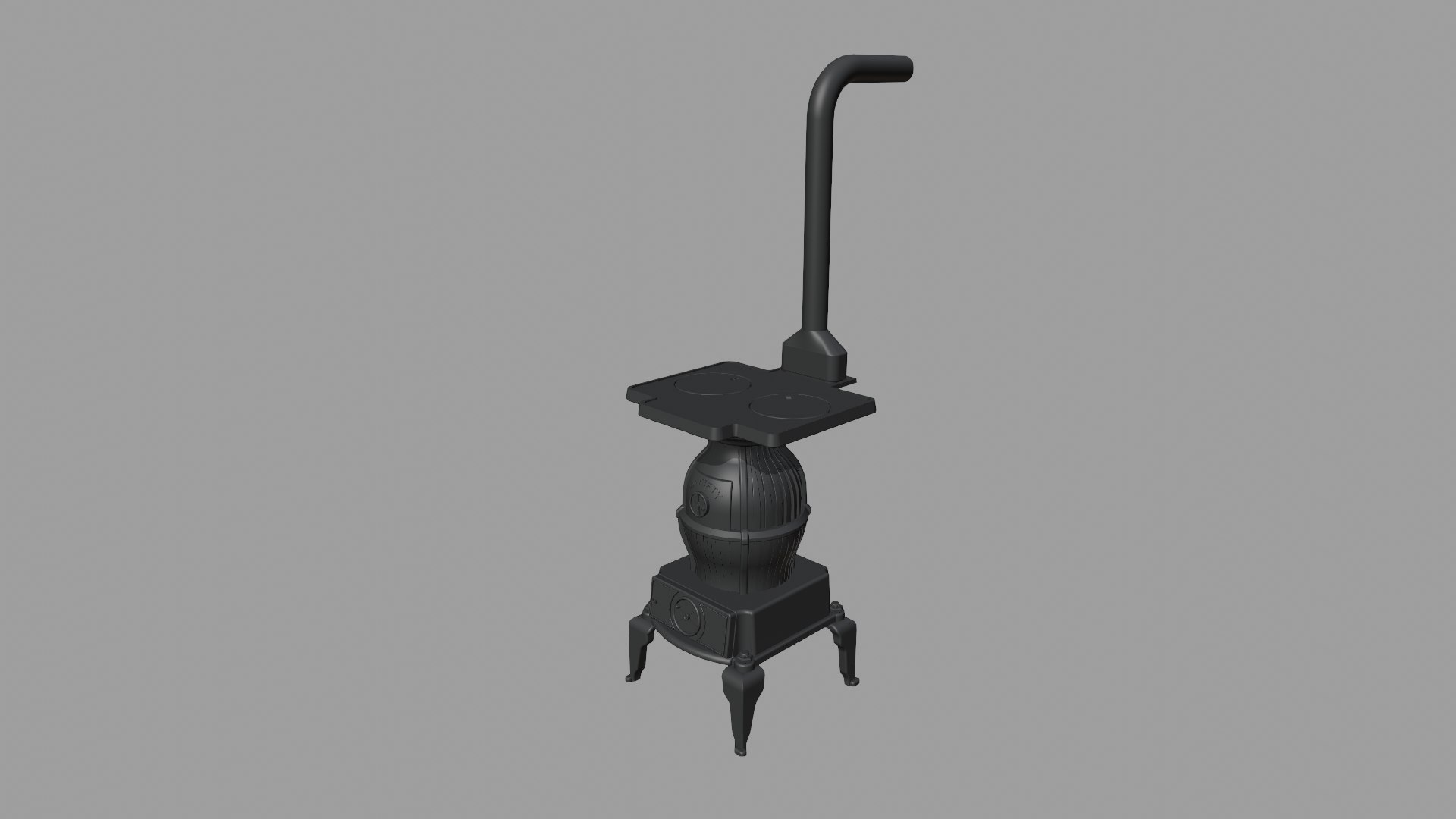 3D Potbelly Wood Stove Model - TurboSquid 2051441