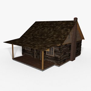 Blender Log-Cabin Models | TurboSquid