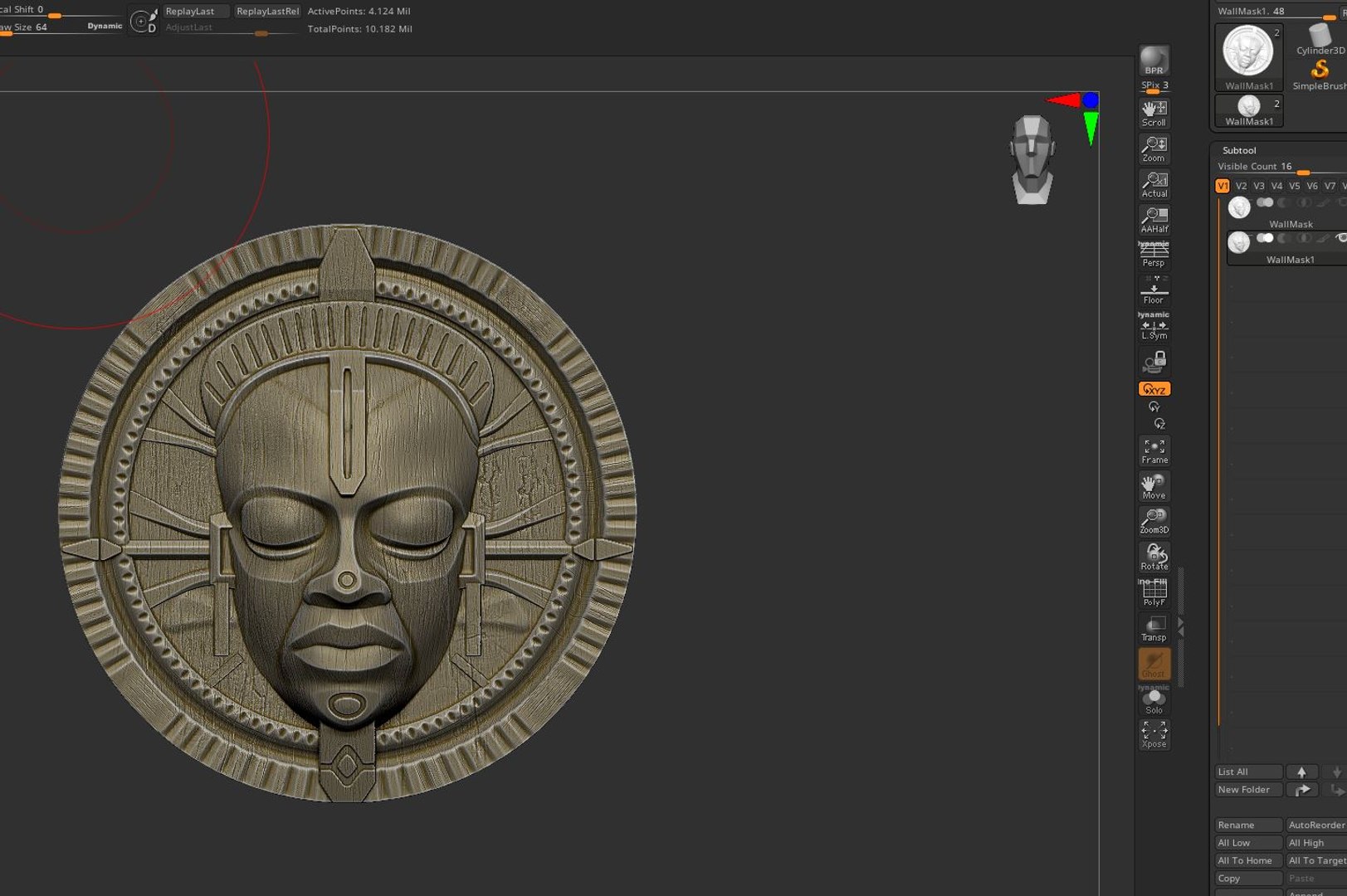 Wall Mask 3D Model - TurboSquid 2284833