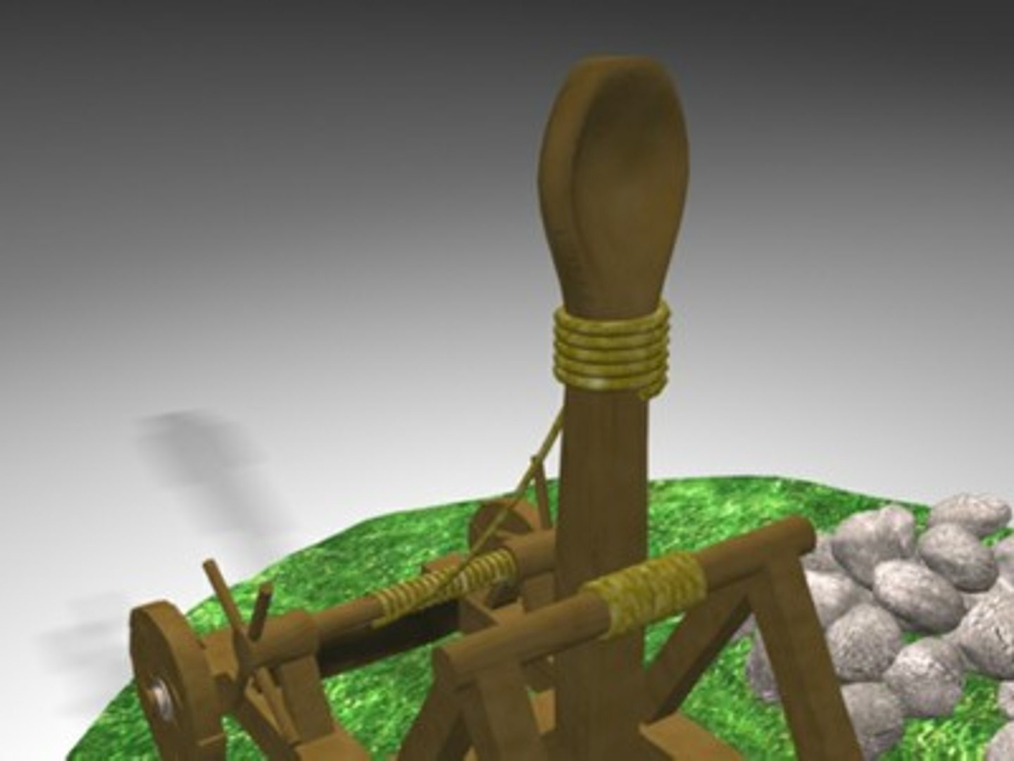 3d catapult weapon model