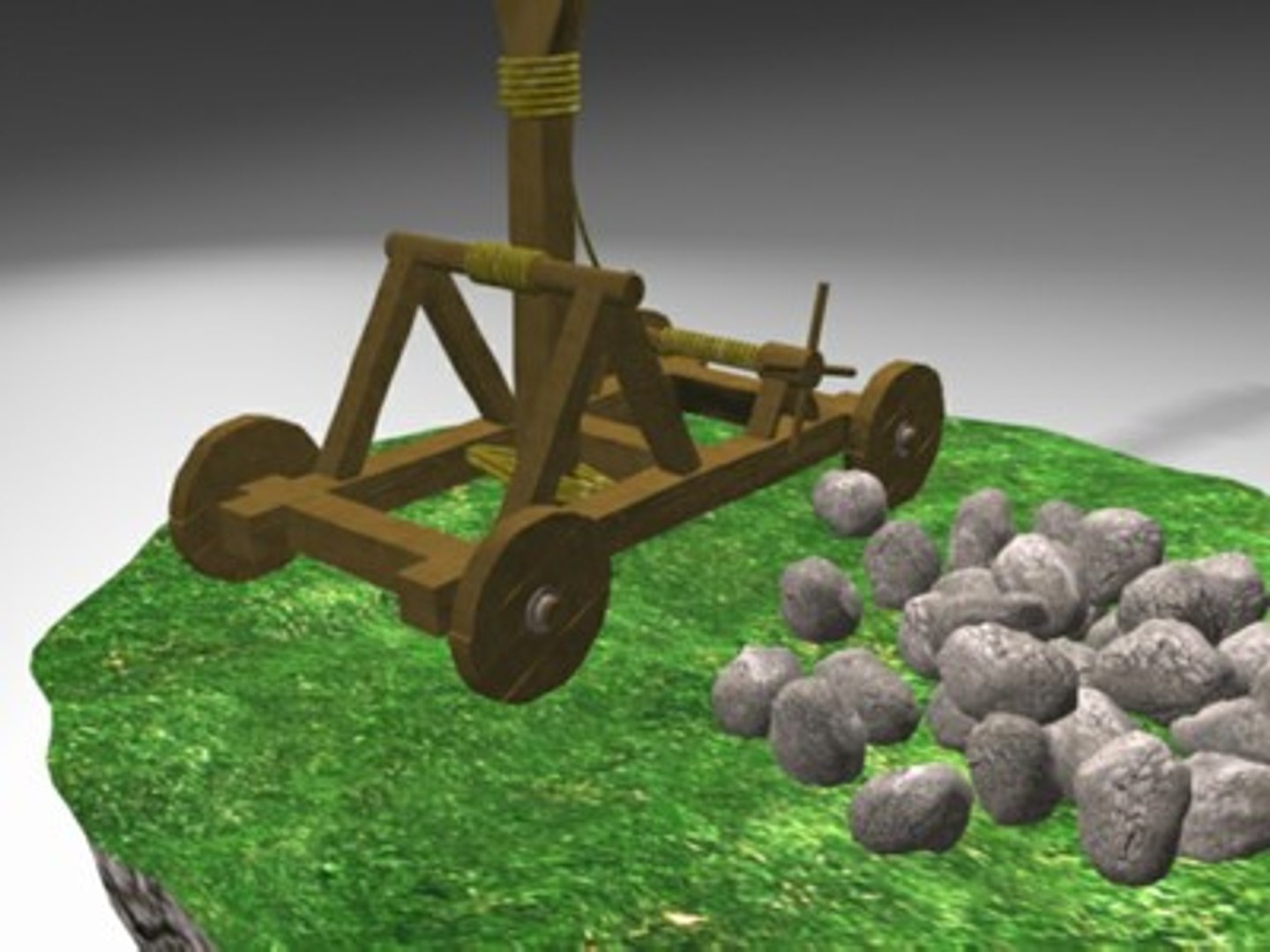3d catapult weapon model
