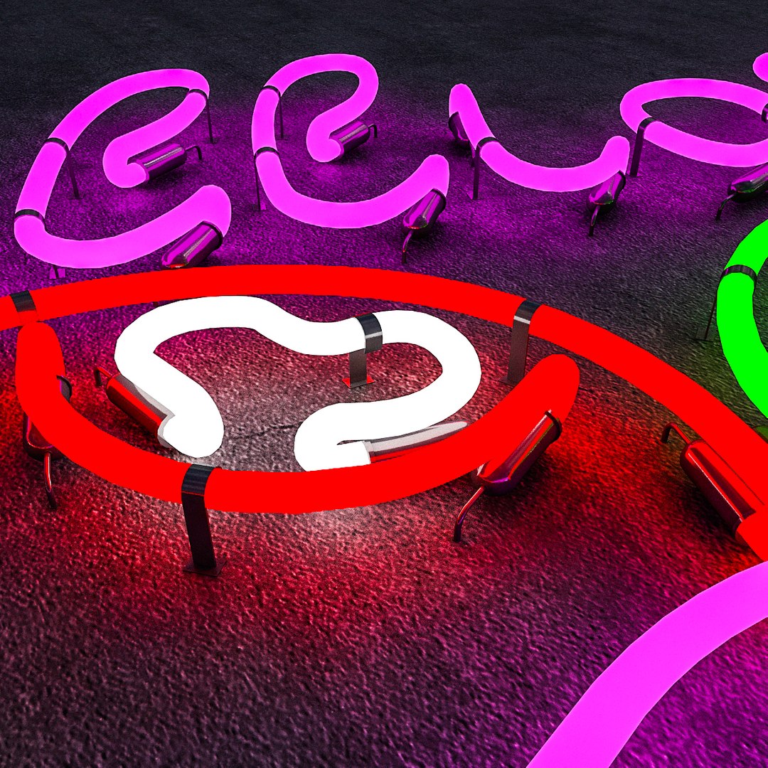 Neon Sign 3D Model - TurboSquid 1438368