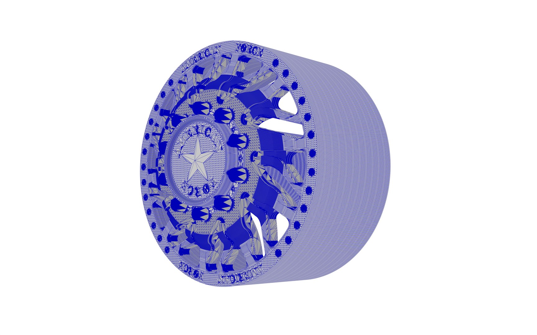 3D AMERICAN FORCE N13 DERANGE DRW WHEEL - TurboSquid 2145815