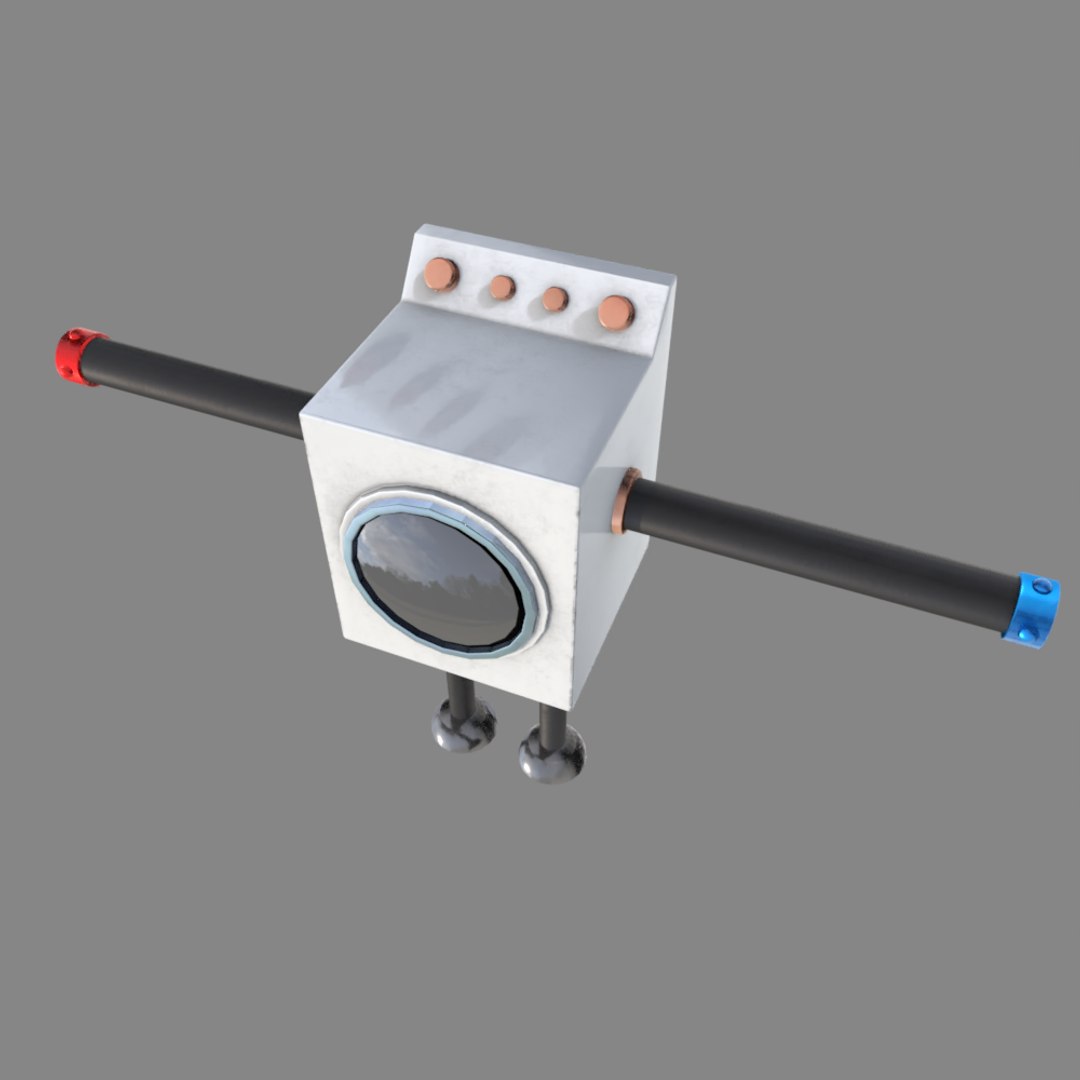 3D Model Rigged Washing Machine Robot - TurboSquid 1481586