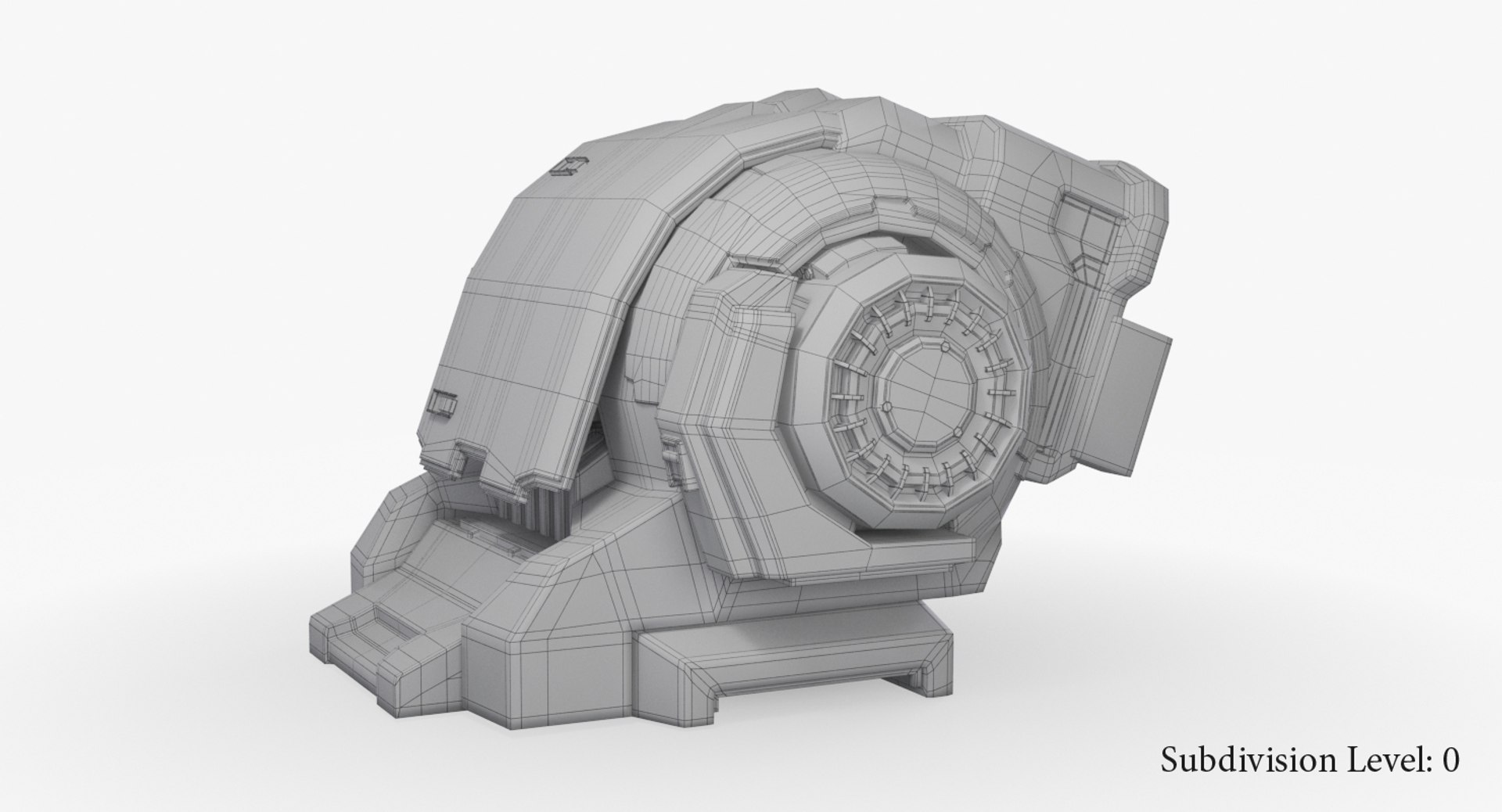3d Model Sci-fi Engine Sci Fi
