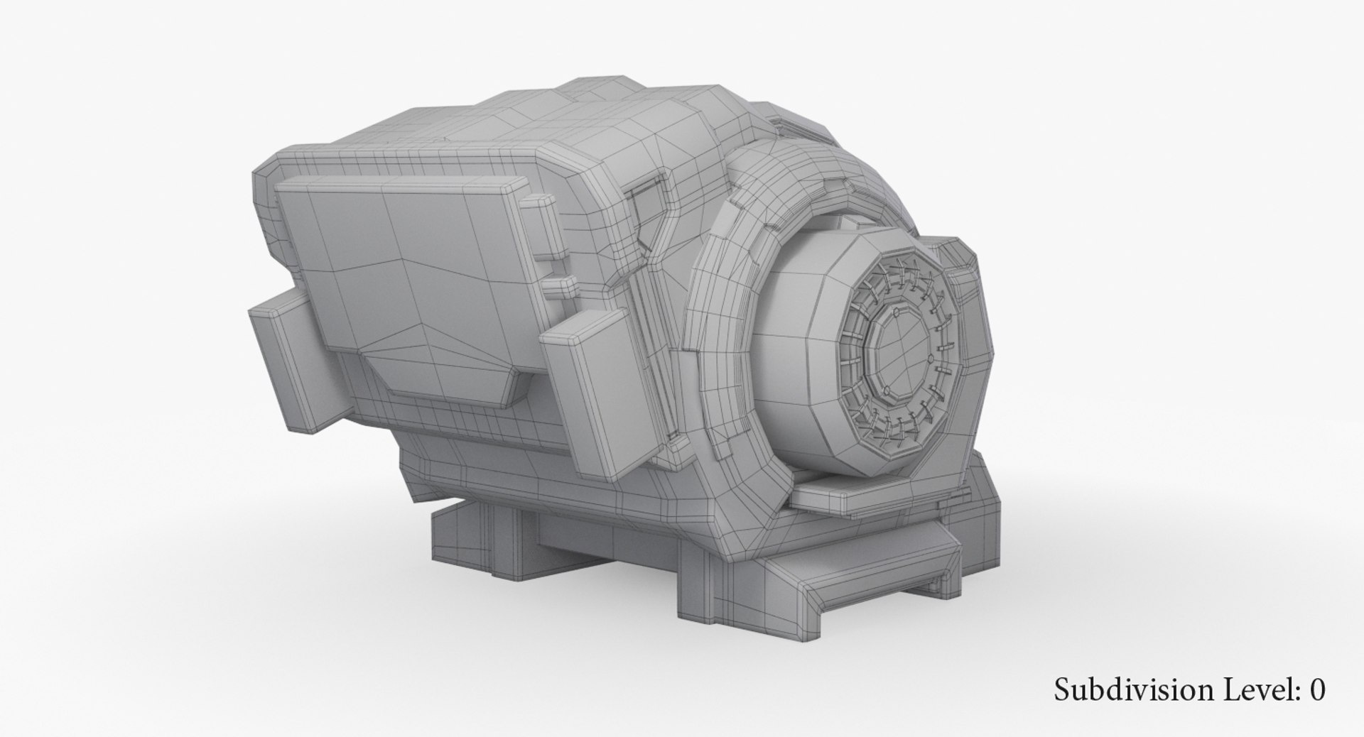 3d Model Sci-fi Engine Sci Fi