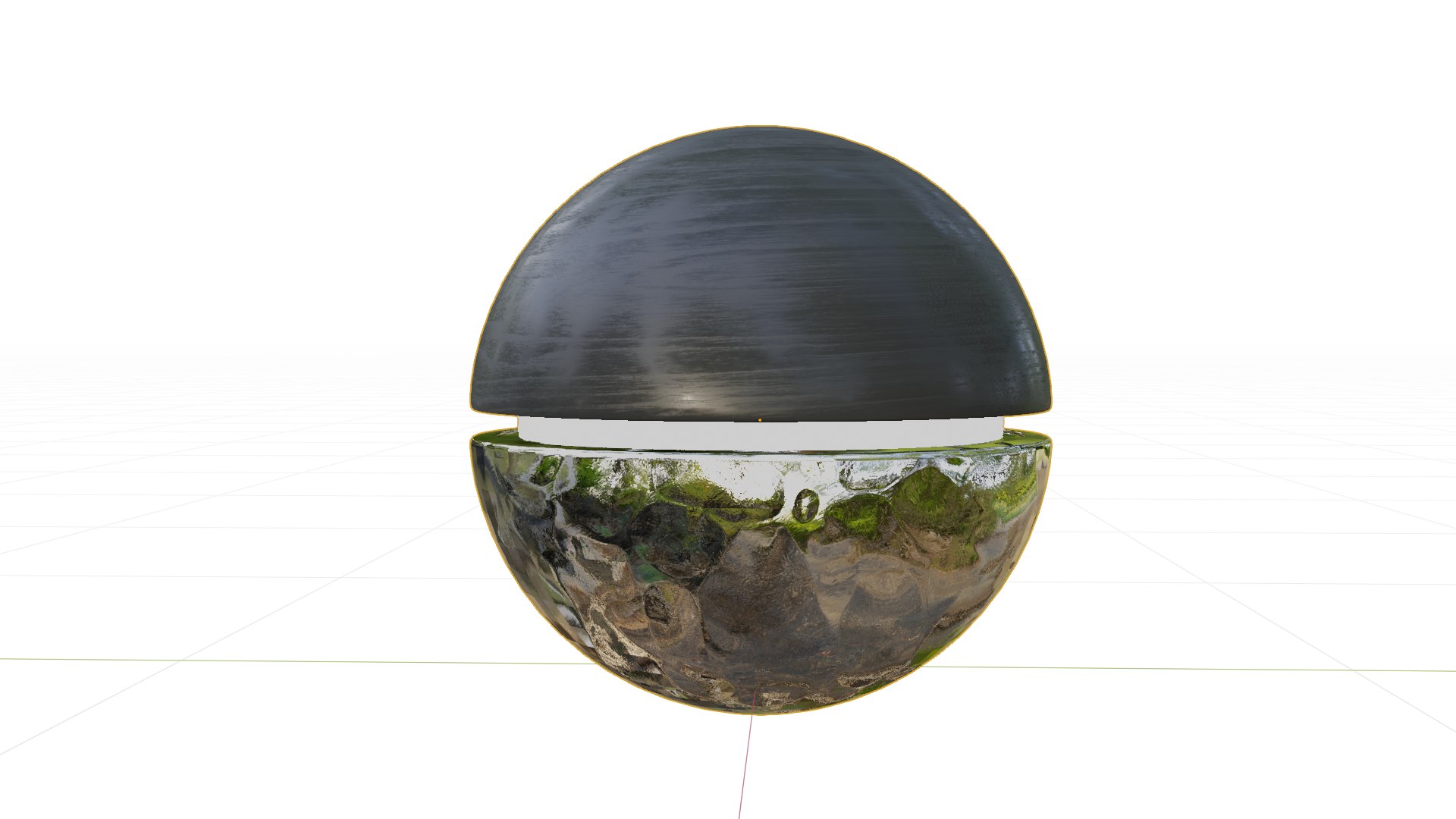 3D Modern Half Style Sphere Wooden And Metallic Futuristic Lamp ...