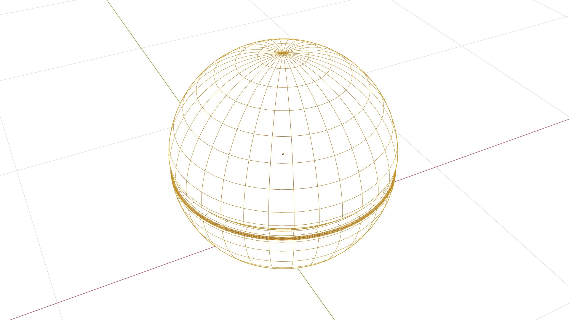 3D Modern Half Style Sphere Wooden And Metallic Futuristic Lamp ...