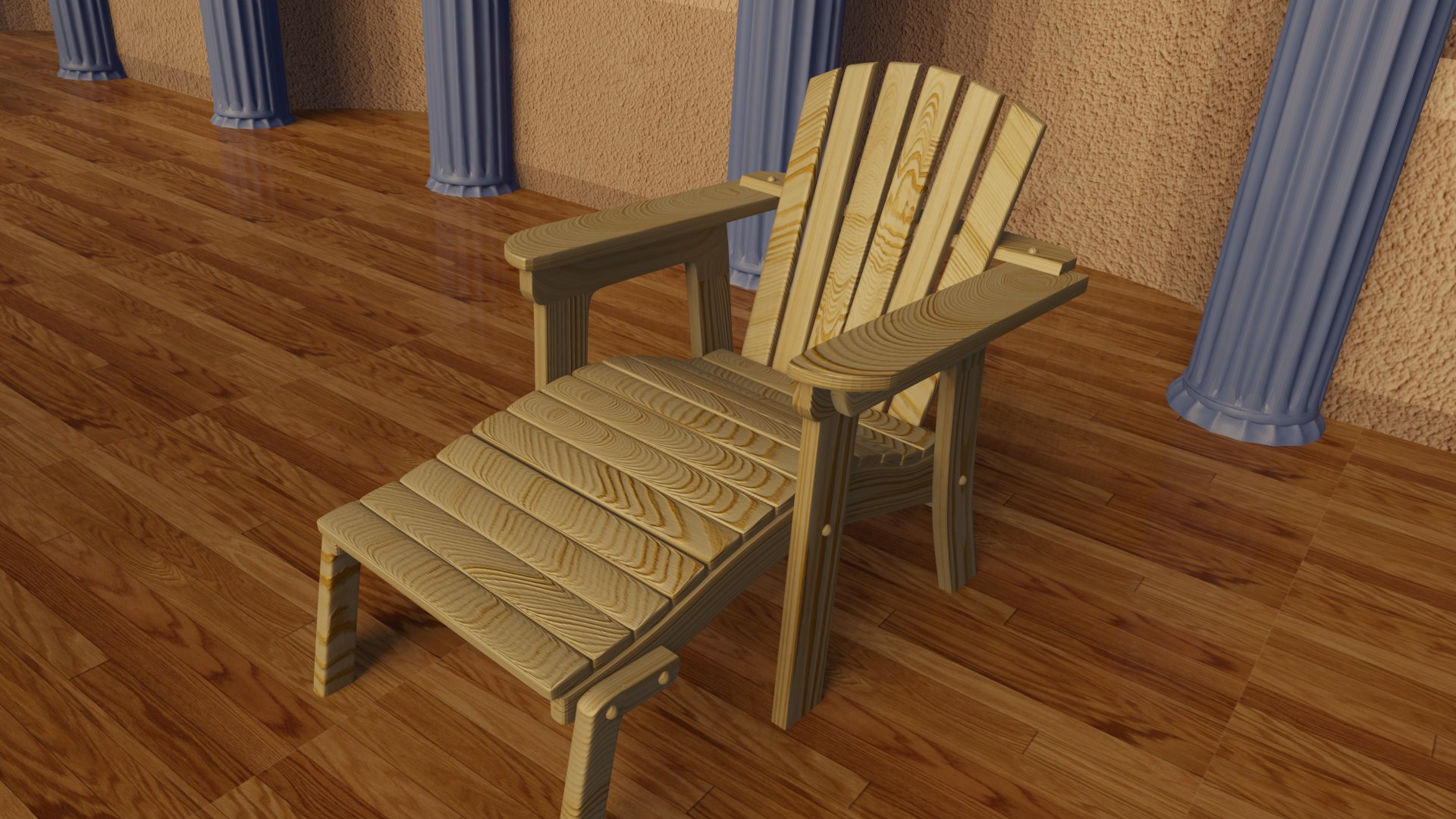 3D Chair Lounge Texture Model - TurboSquid 1919450