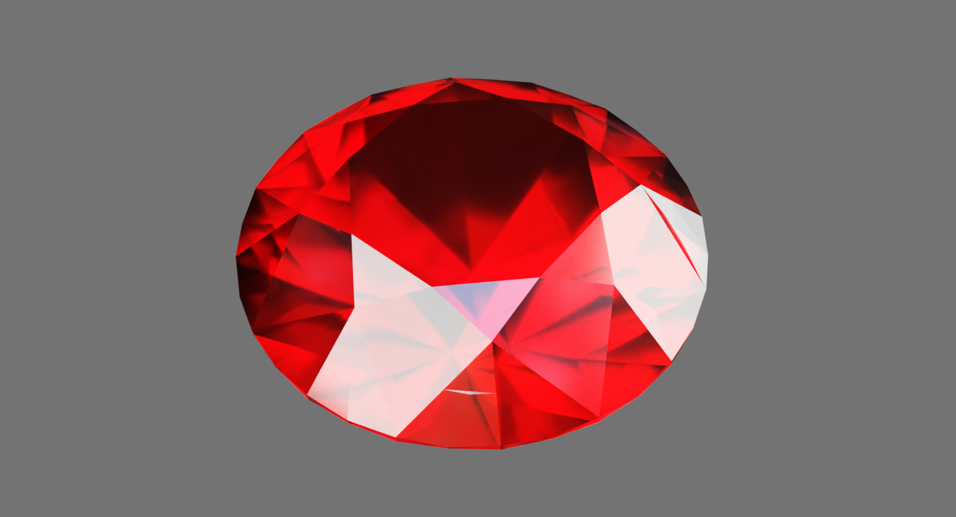 3D Bloody Red Ruby - TurboSquid 1307678