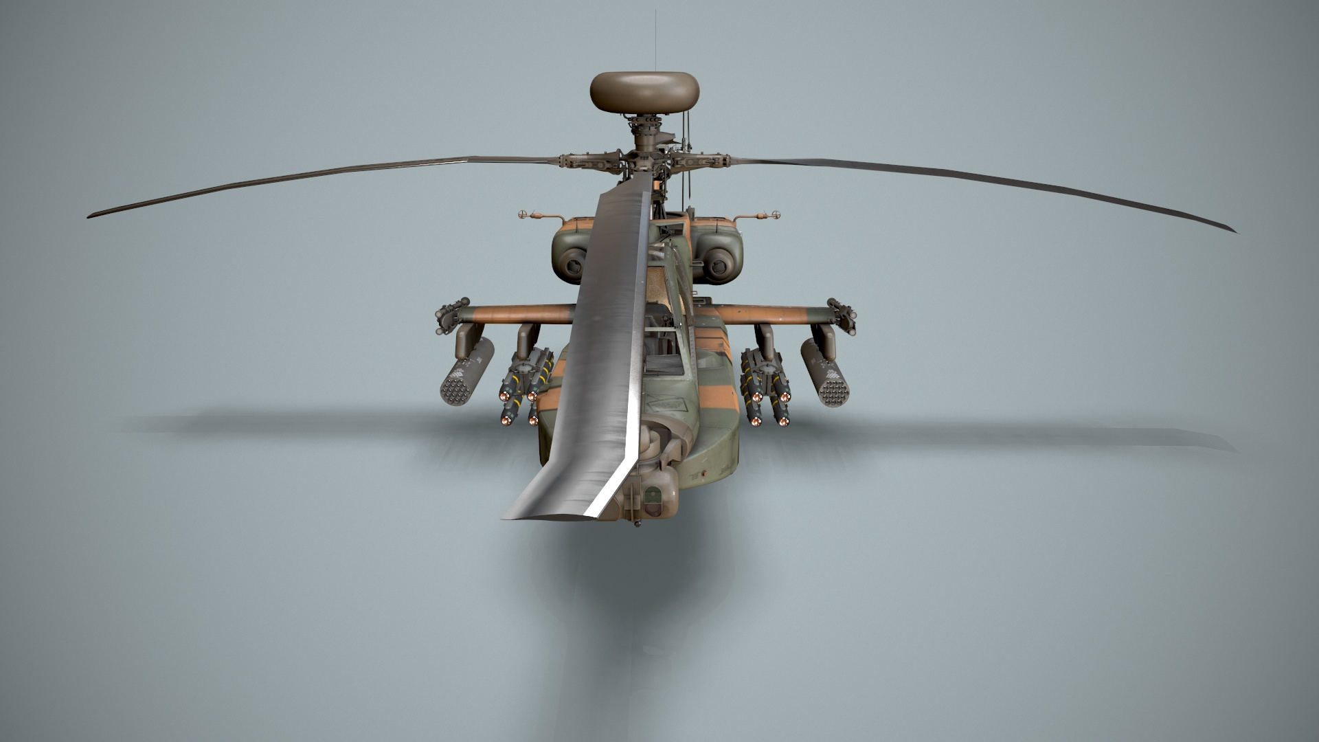 3D Apache AH-64D Japan Ground Defense Static model - TurboSquid 2076329