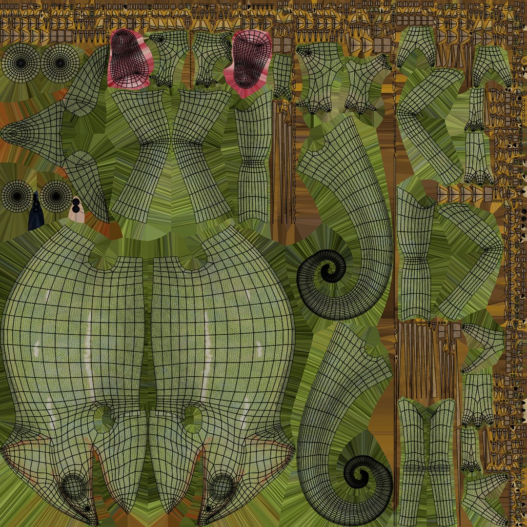 Chameleon 3D Model - TurboSquid 2140070