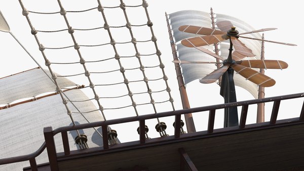 带有浮岛和宝塔的飞行船3D模型 - TurboSquid 2326347