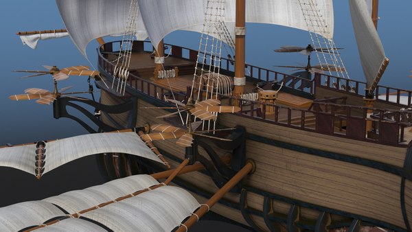 modelo 3d Barco volador con isla flotante y pagoda - TurboSquid 2326347