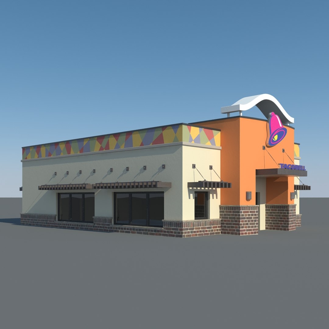 3d Model Taco Bell Restaurant
