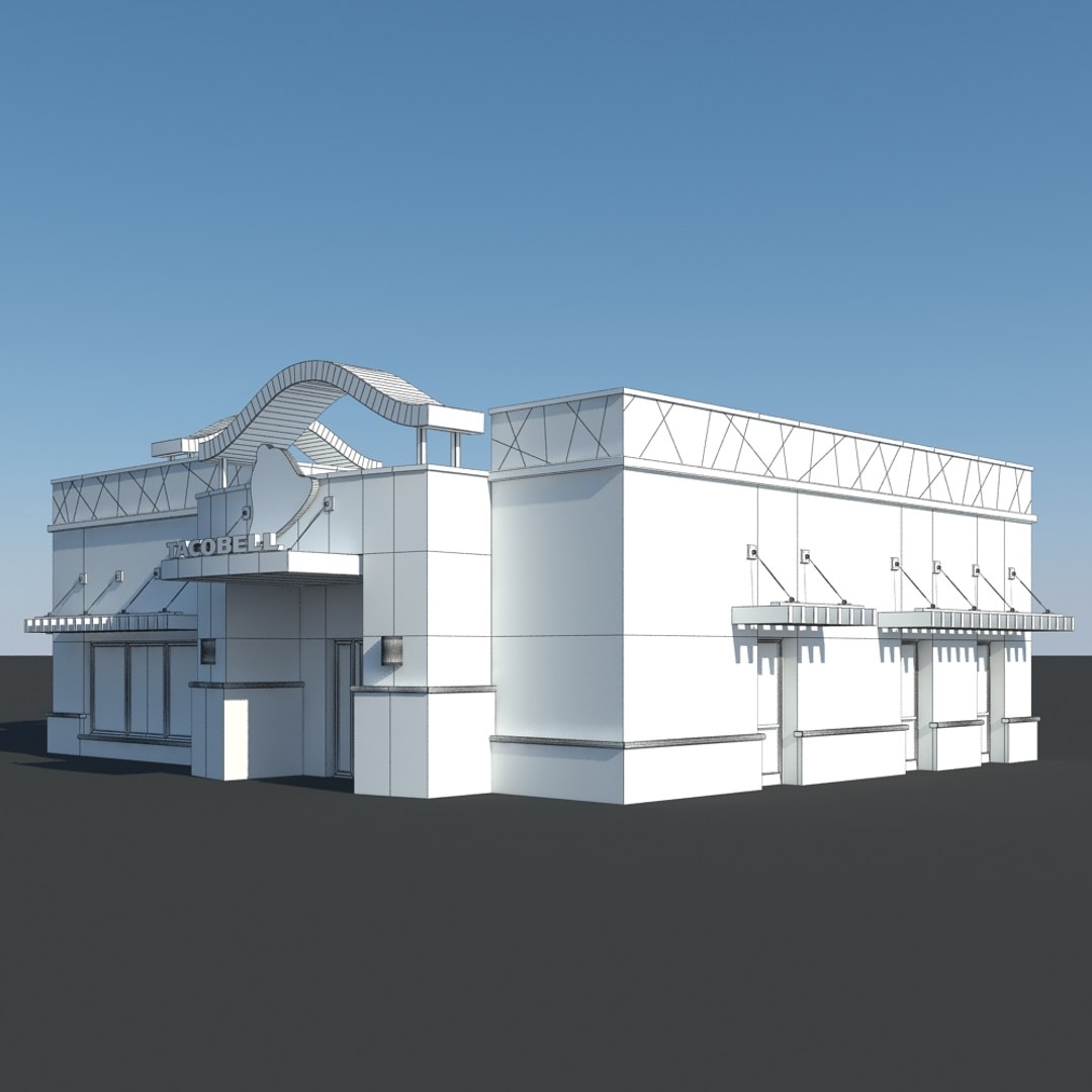 3d Model Taco Bell Restaurant