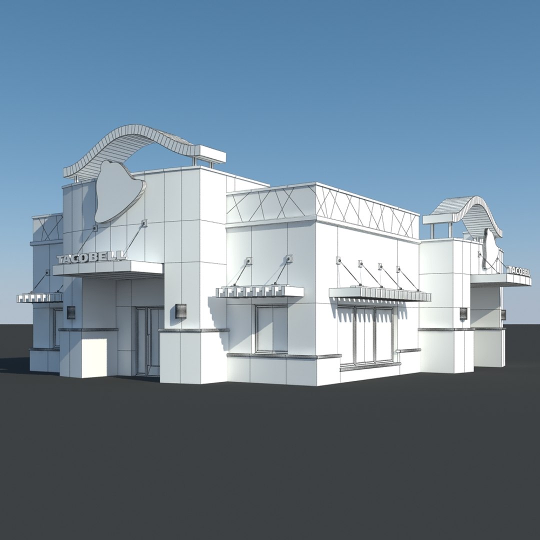 3d Model Taco Bell Restaurant