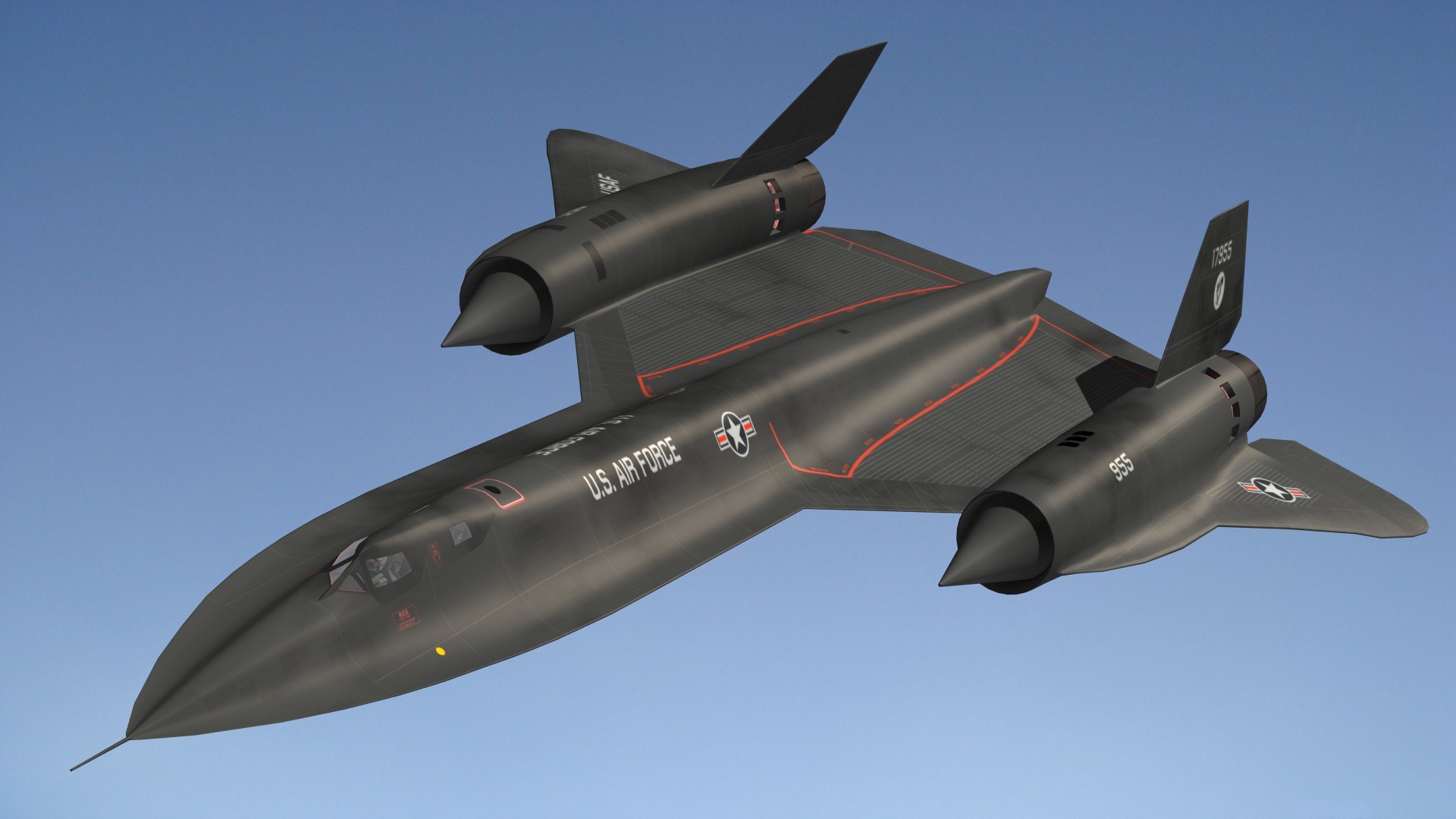 3D Lockheed SR-71 Blackbird Model - TurboSquid 2199511