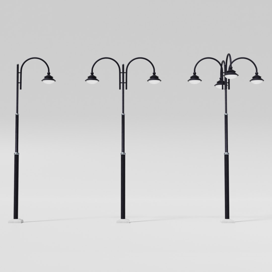 Low Poly Street Lamp Pole 3D model - TurboSquid 1947540