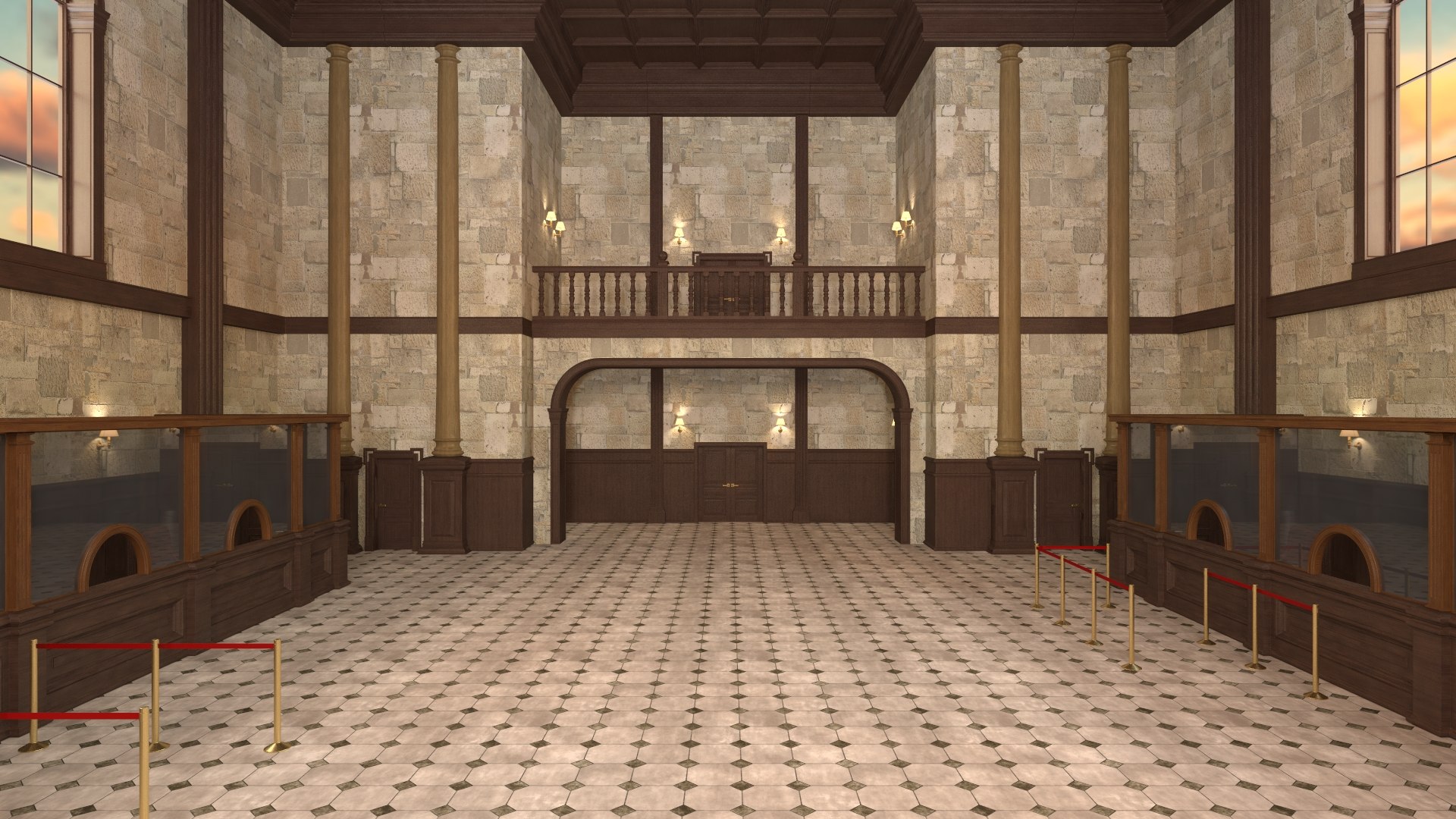 Classic Bank Room 3D Model - TurboSquid 2123671
