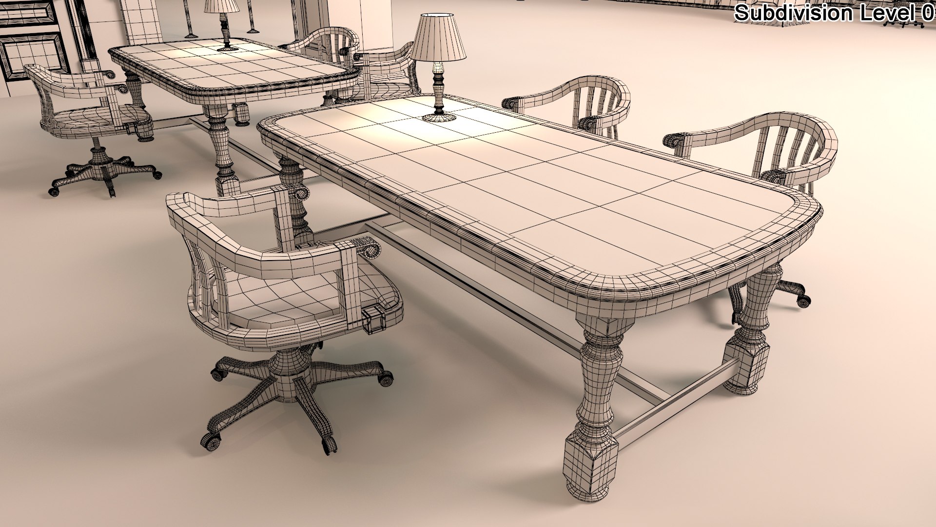 Classic Bank Room 3D Model - TurboSquid 2123671
