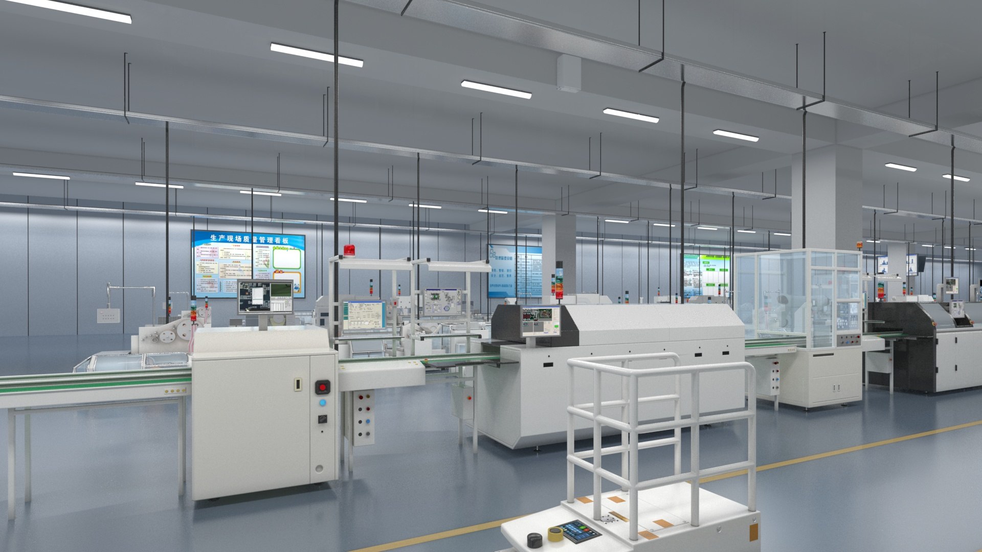 3D Factory interior with equipment - TurboSquid 1904404