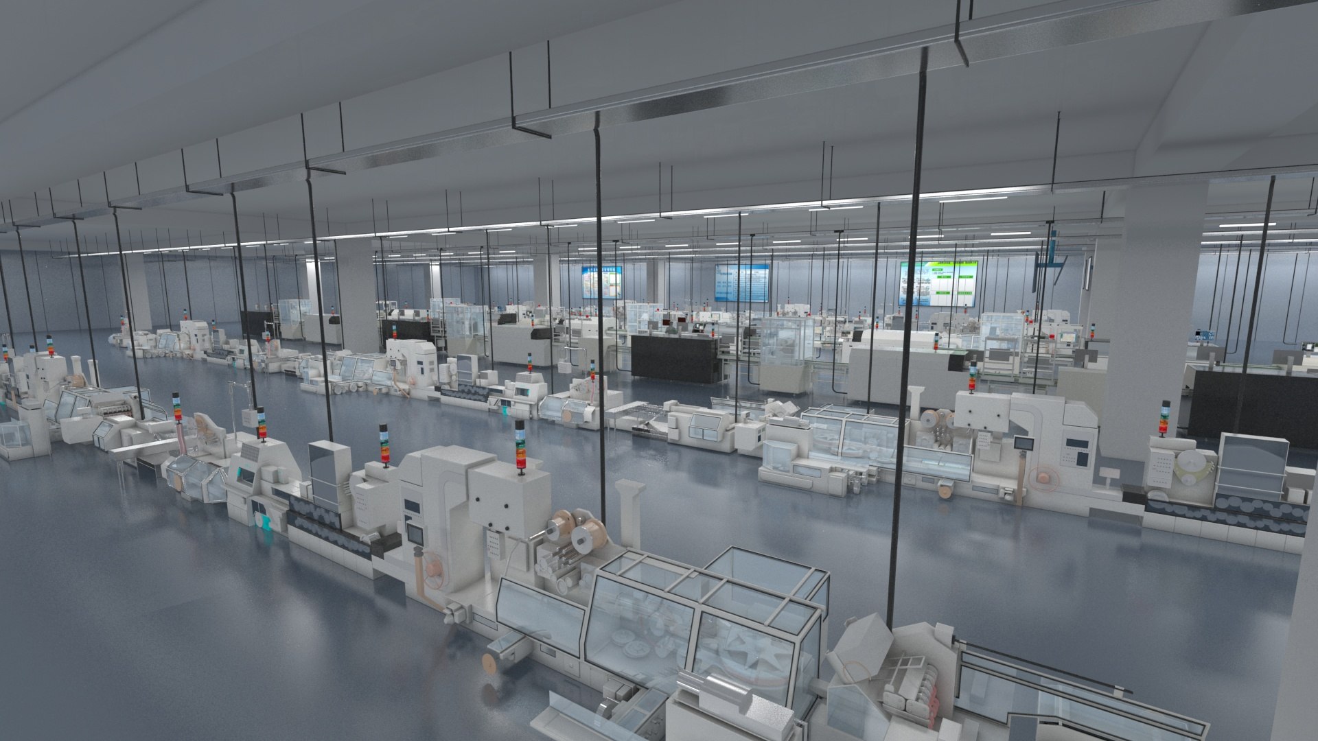 3D Factory interior with equipment - TurboSquid 1904404