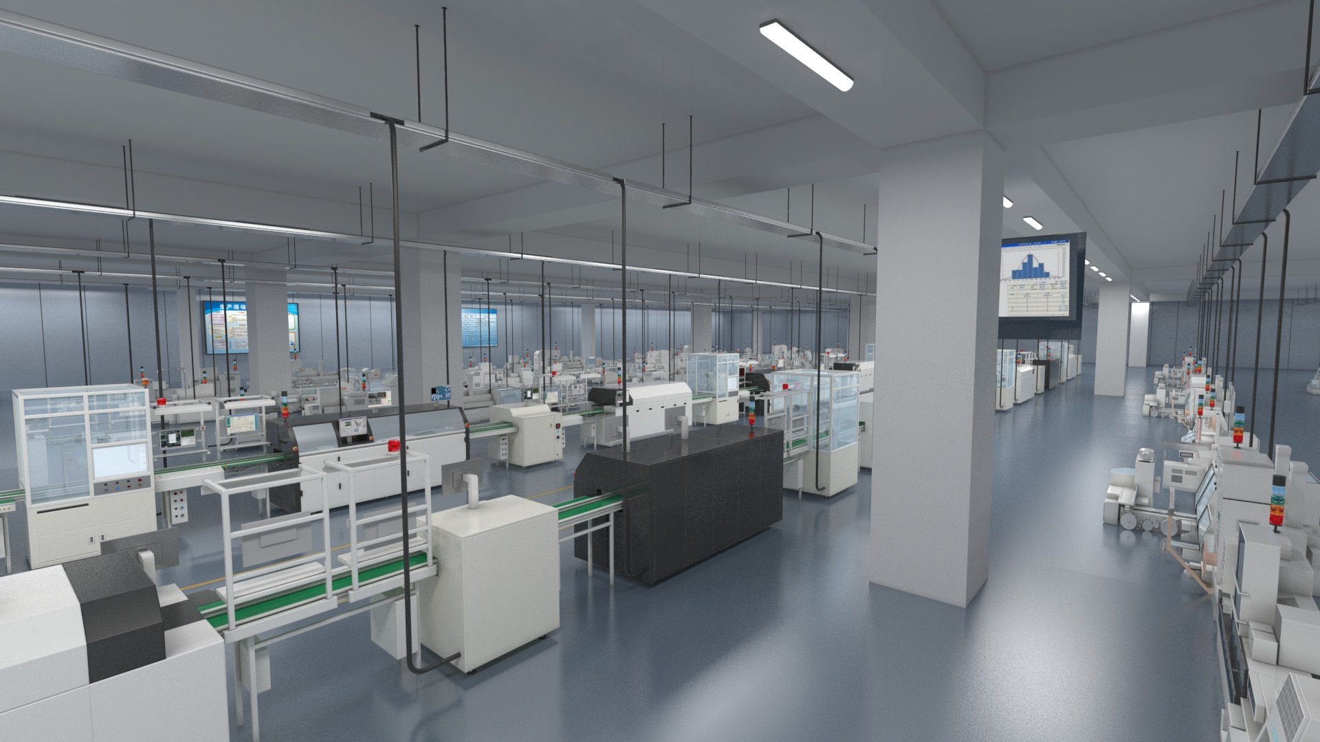 3D Factory interior with equipment - TurboSquid 1904404