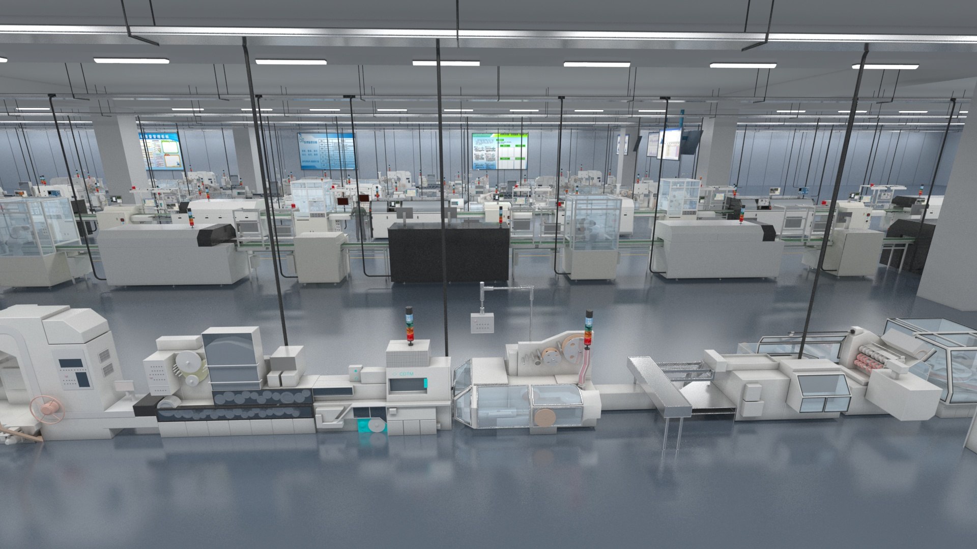 3D Factory interior with equipment - TurboSquid 1904404