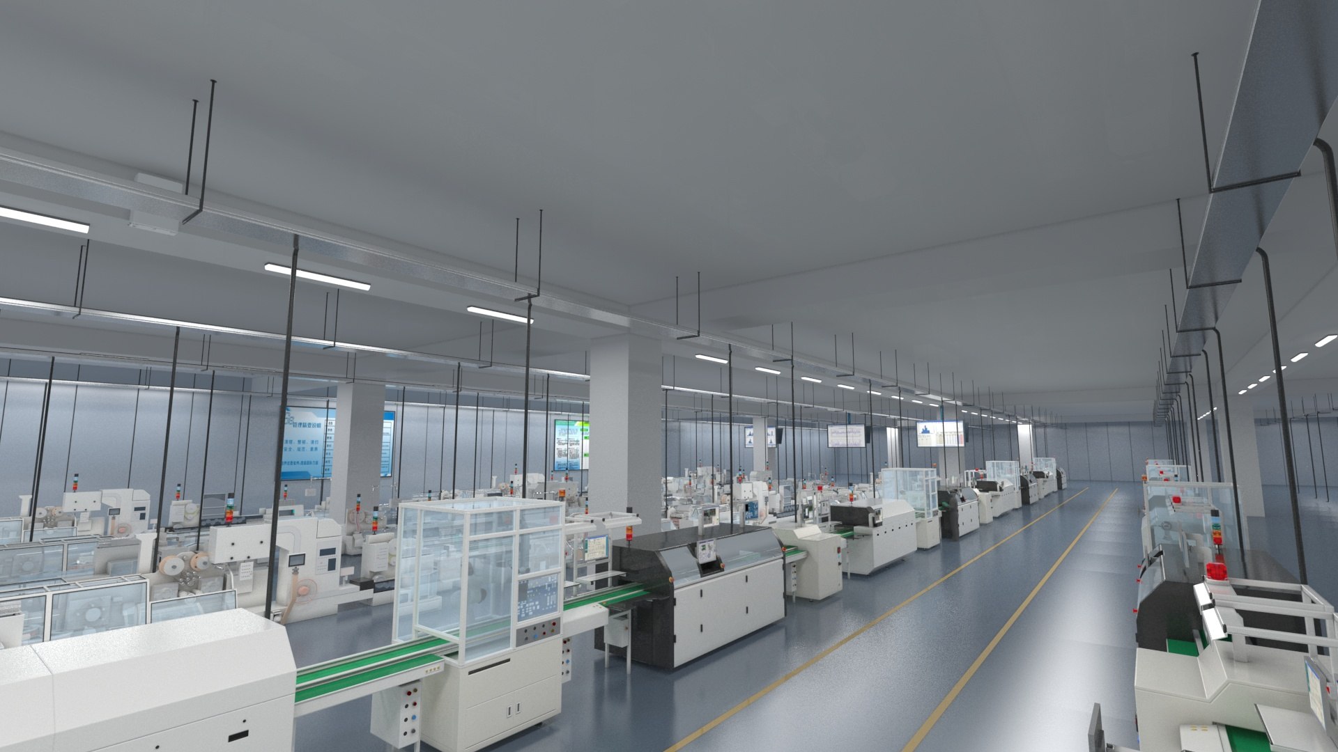 3D Factory interior with equipment - TurboSquid 1904404