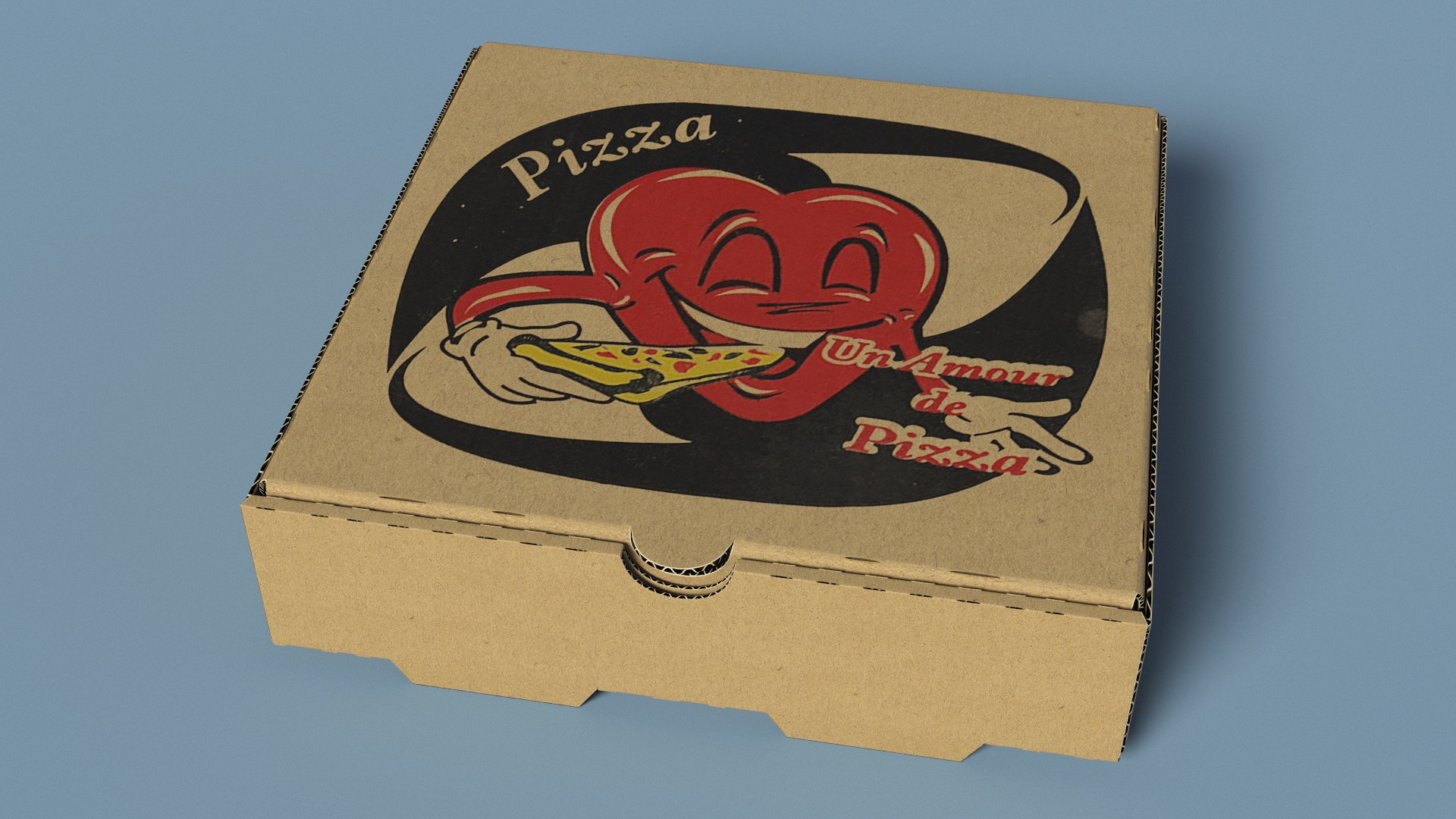 3D Pizza Delivery Box Design Model - TurboSquid 2388718