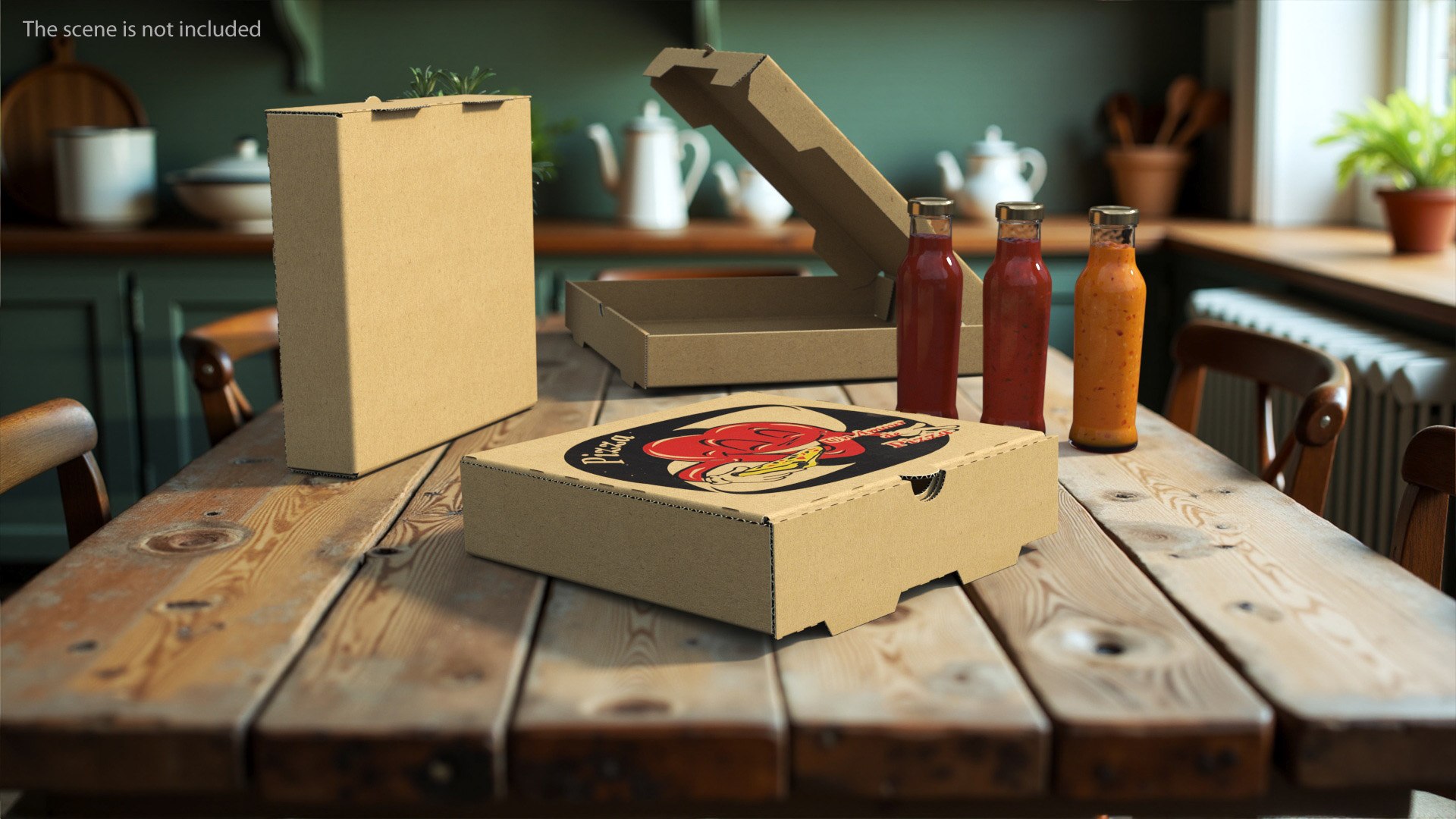 3D Pizza Delivery Box Design Model - TurboSquid 2388718