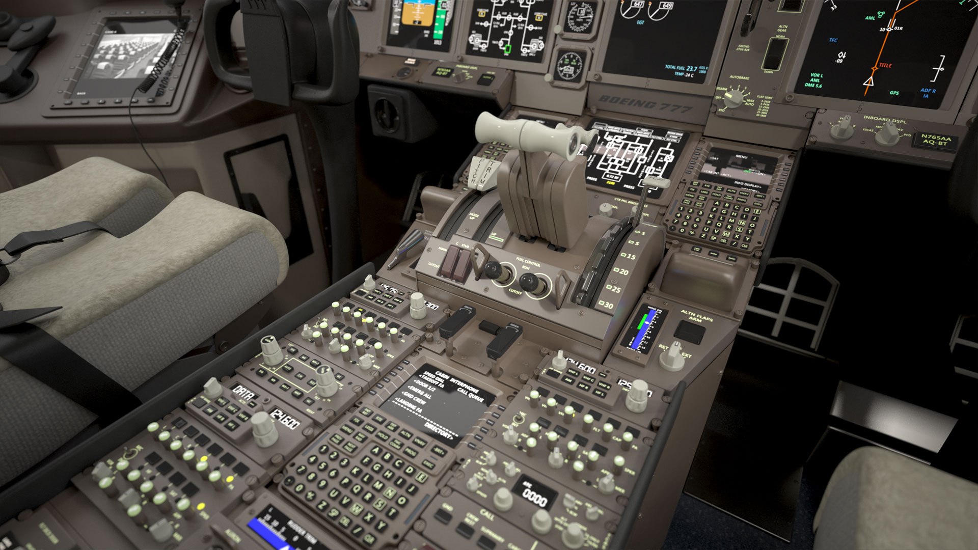 3D cockpit cabin boeing 777-300er - TurboSquid 1570774