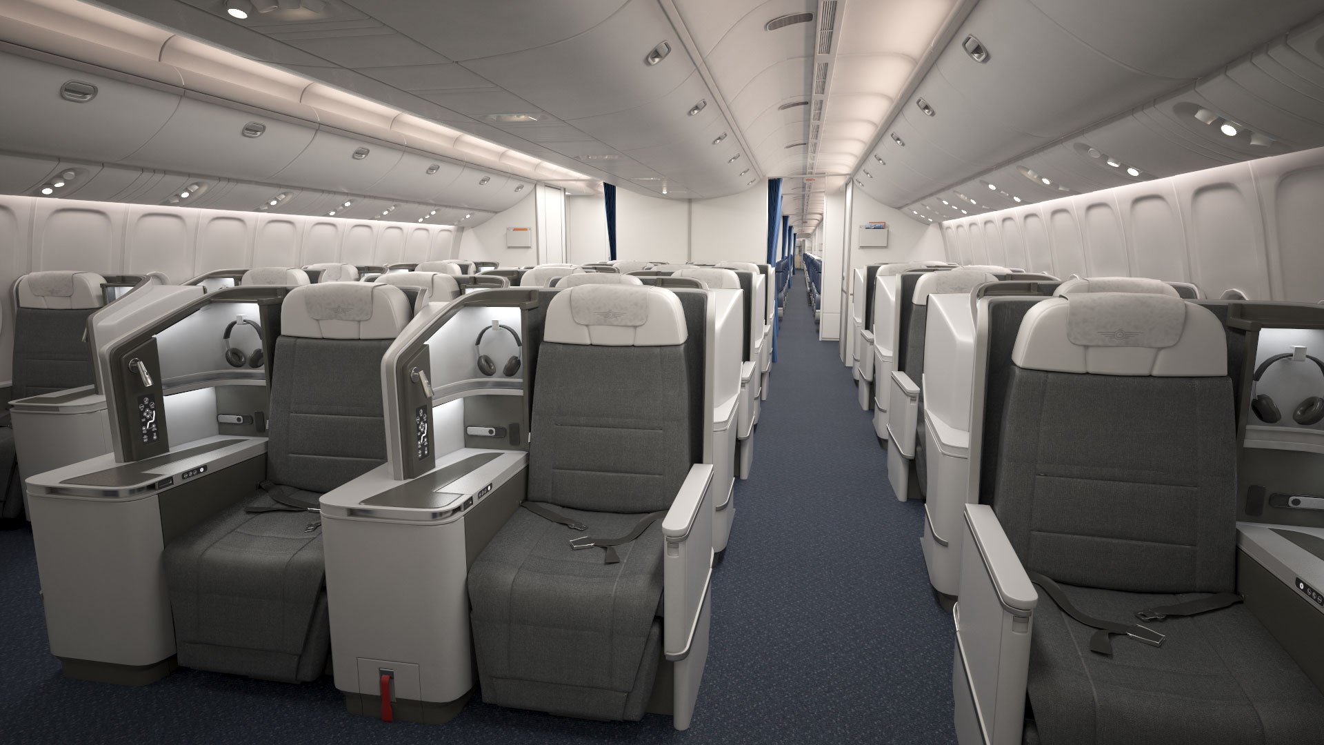 Cabin View Boeing 777-300Er : Boeing 777-300ER Business Class Cabin ...