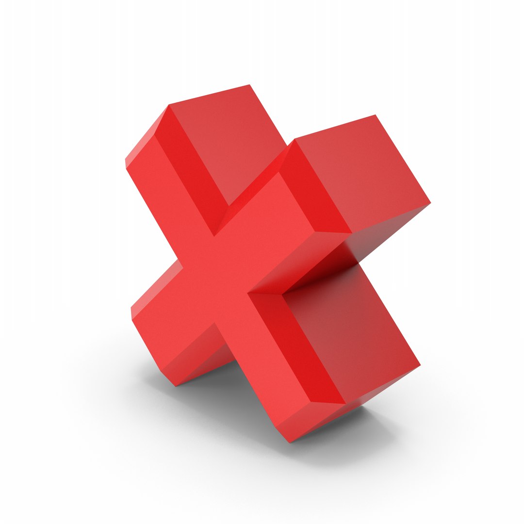 3D Red Cross - TurboSquid 2228939