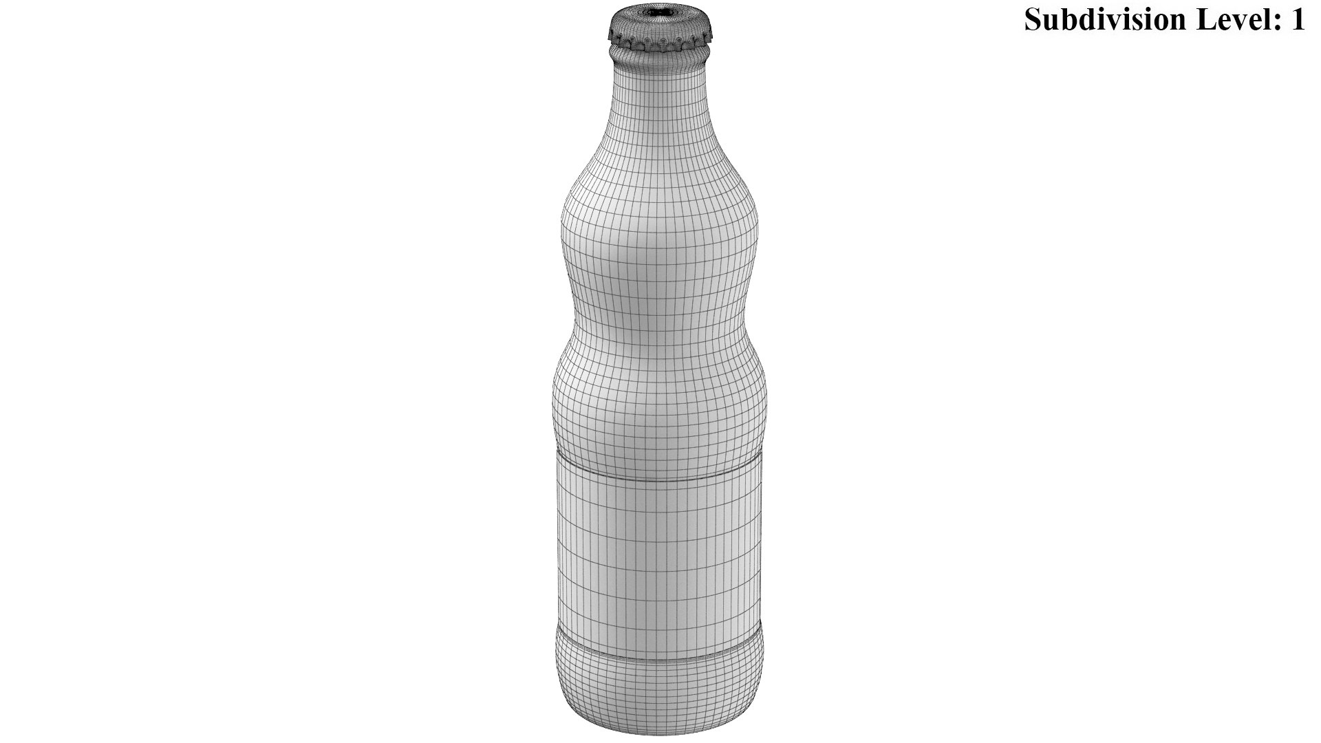 3D Model Fanta Glass Bottle - TurboSquid 1995689