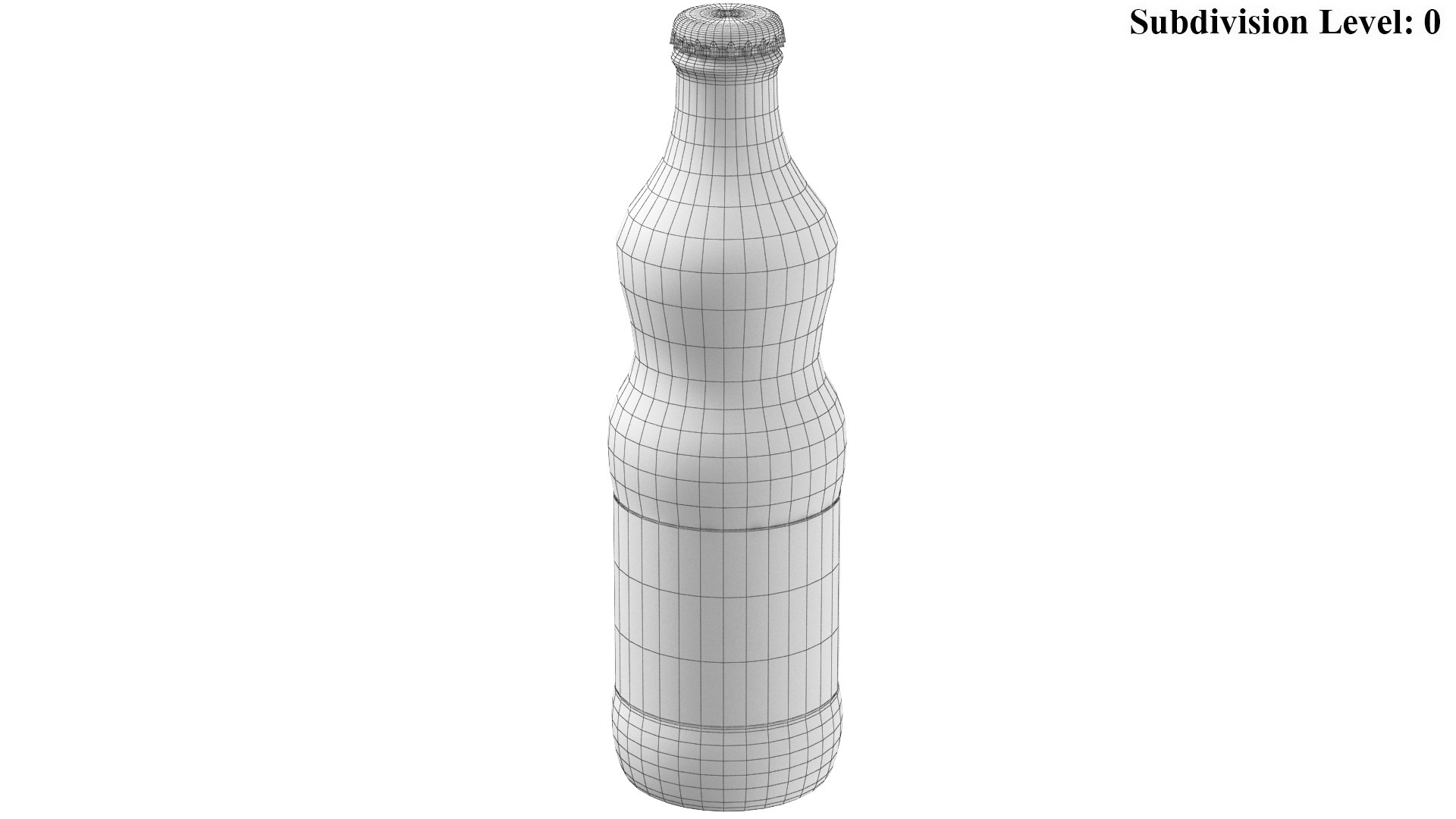 3D Model Fanta Glass Bottle - TurboSquid 1995689