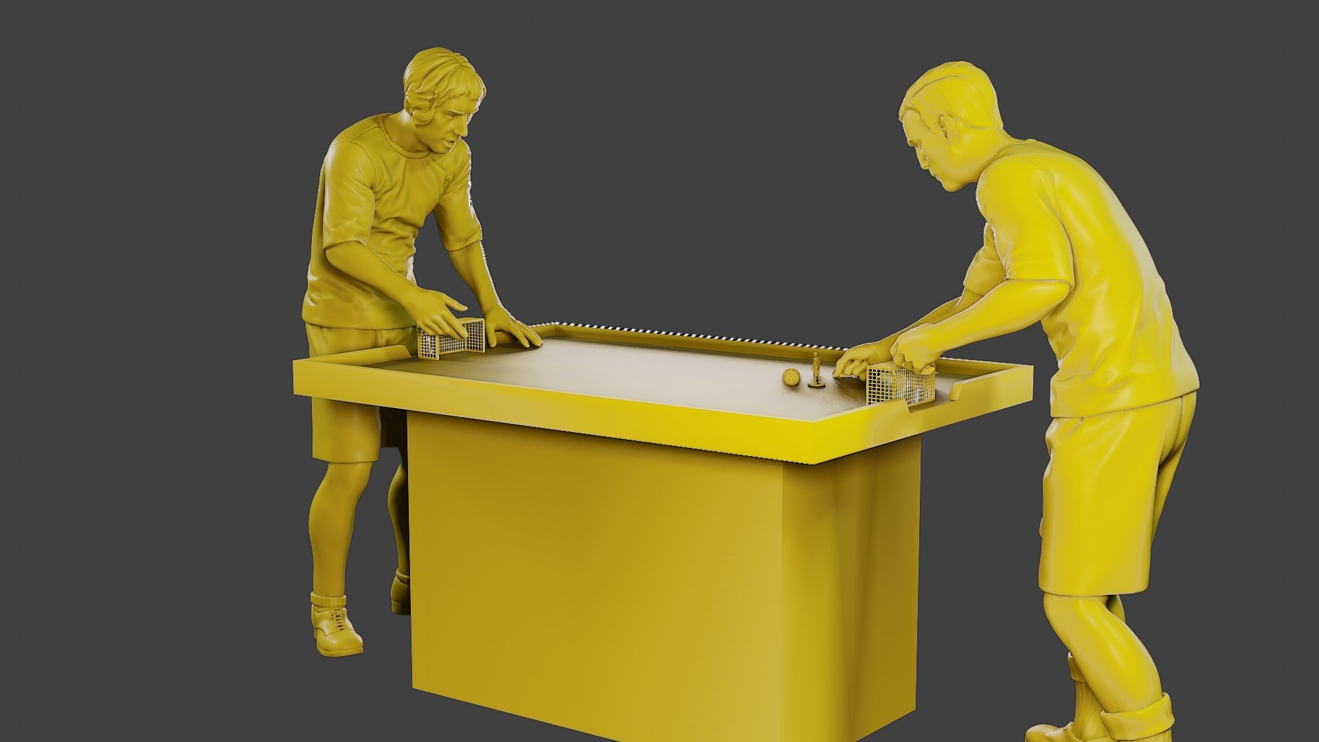 3D Soccer Table Players - TurboSquid 2244736