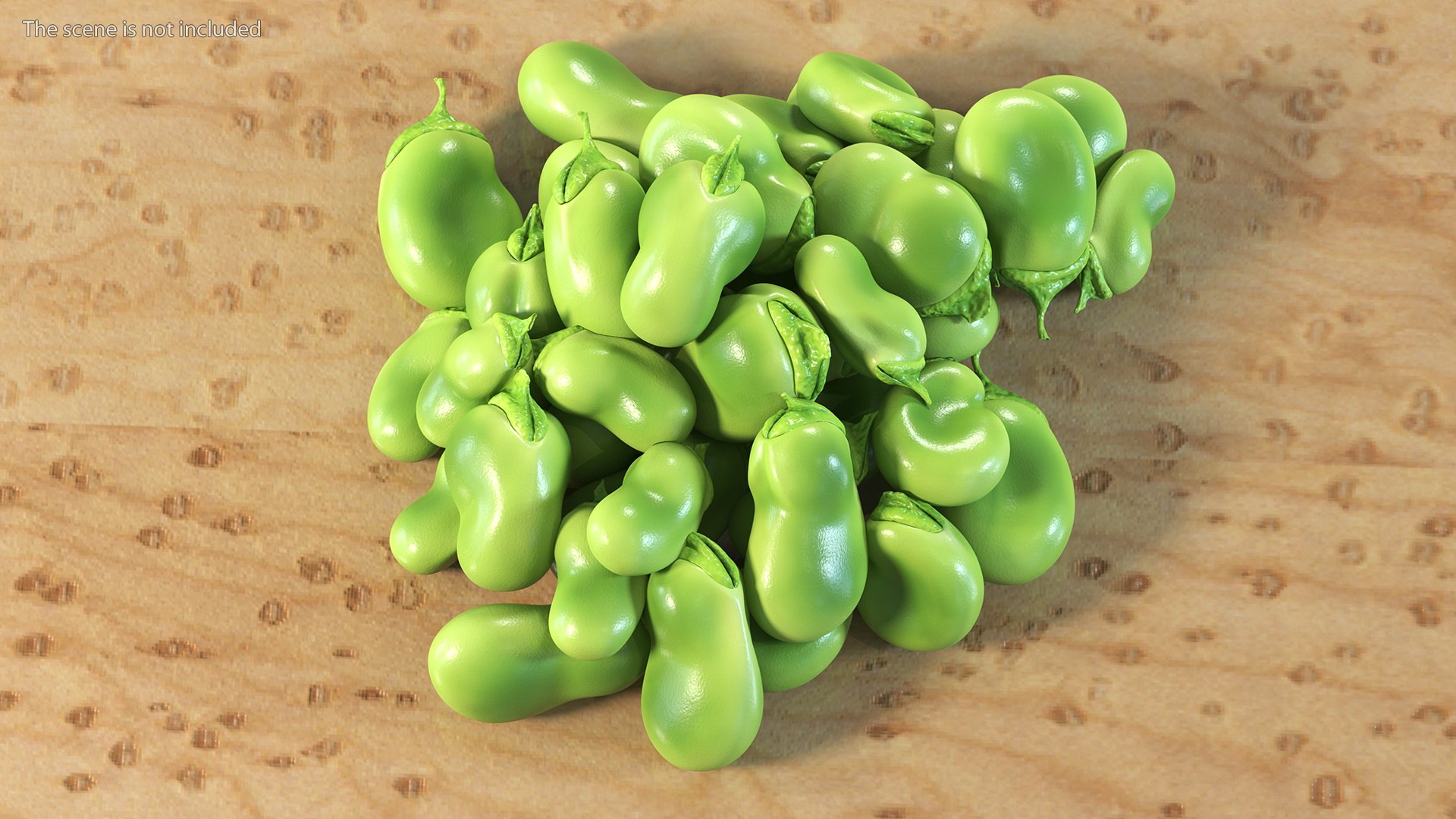3D Pile Of Fresh Broad Beans - TurboSquid 1839424
