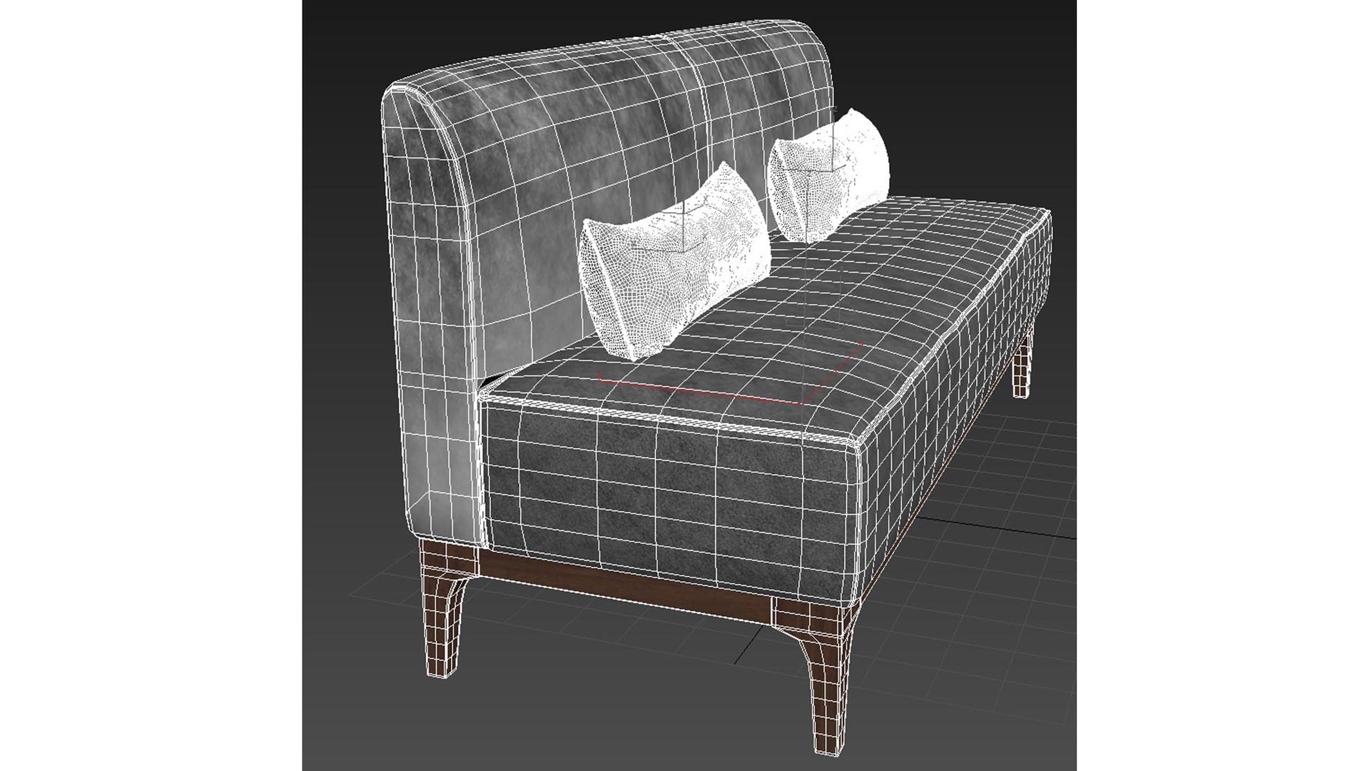 3D Model Charter Furniture Hospitality Banquette - TurboSquid 2159673