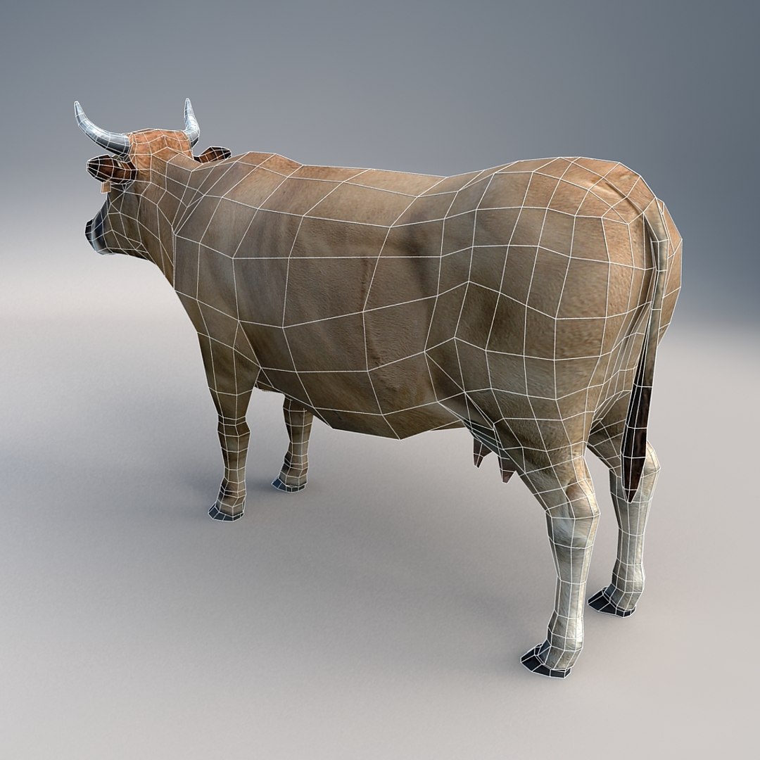 Cow 01 3d Model