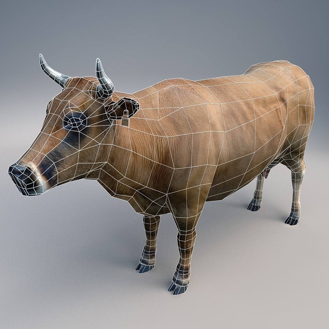 Cow 01 3d Model