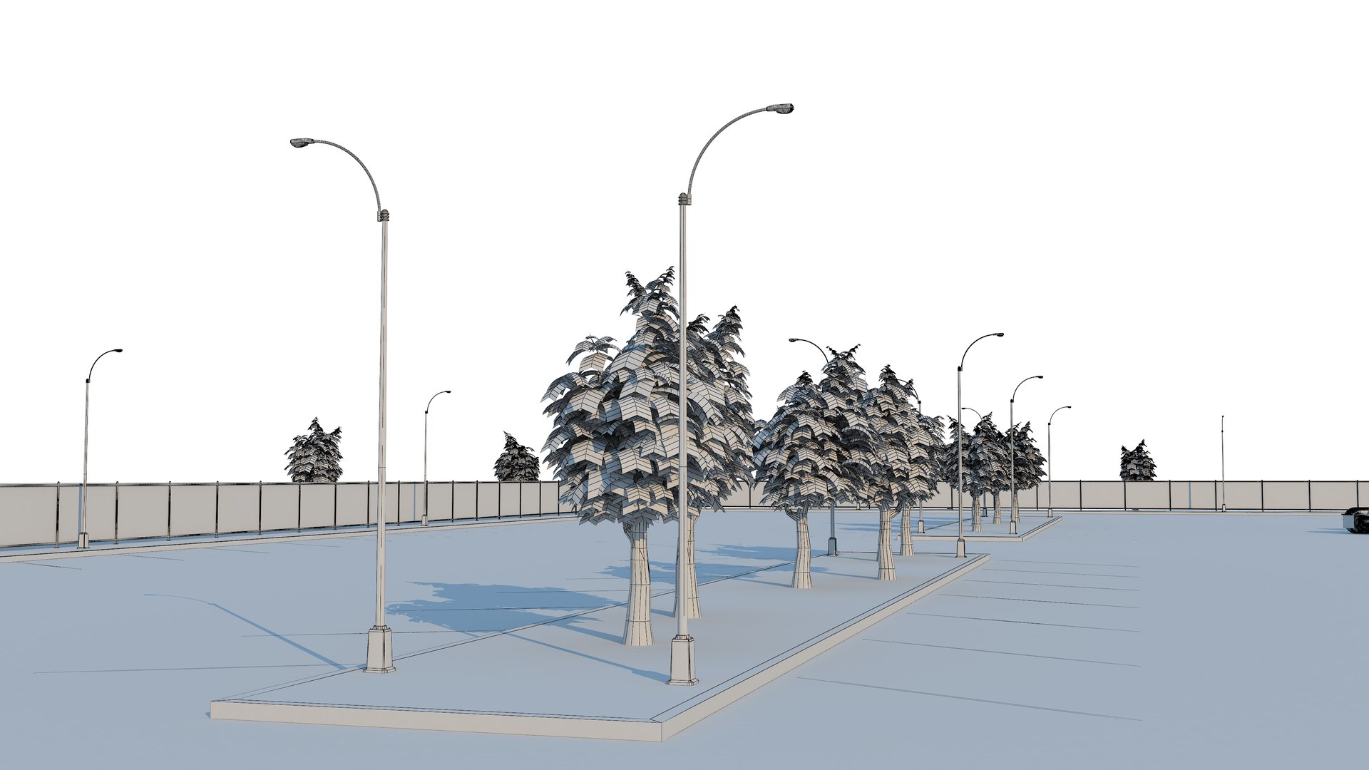 Parking Lot 3D Model - TurboSquid 2113756