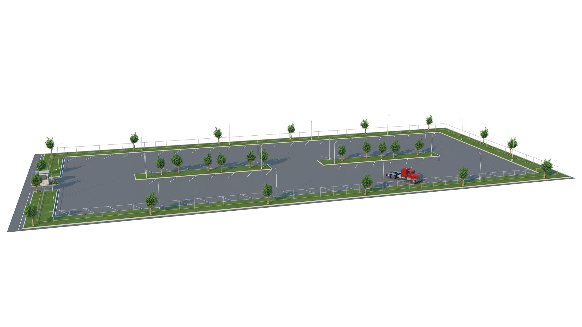 Parking Lot 3D Model - TurboSquid 2113756