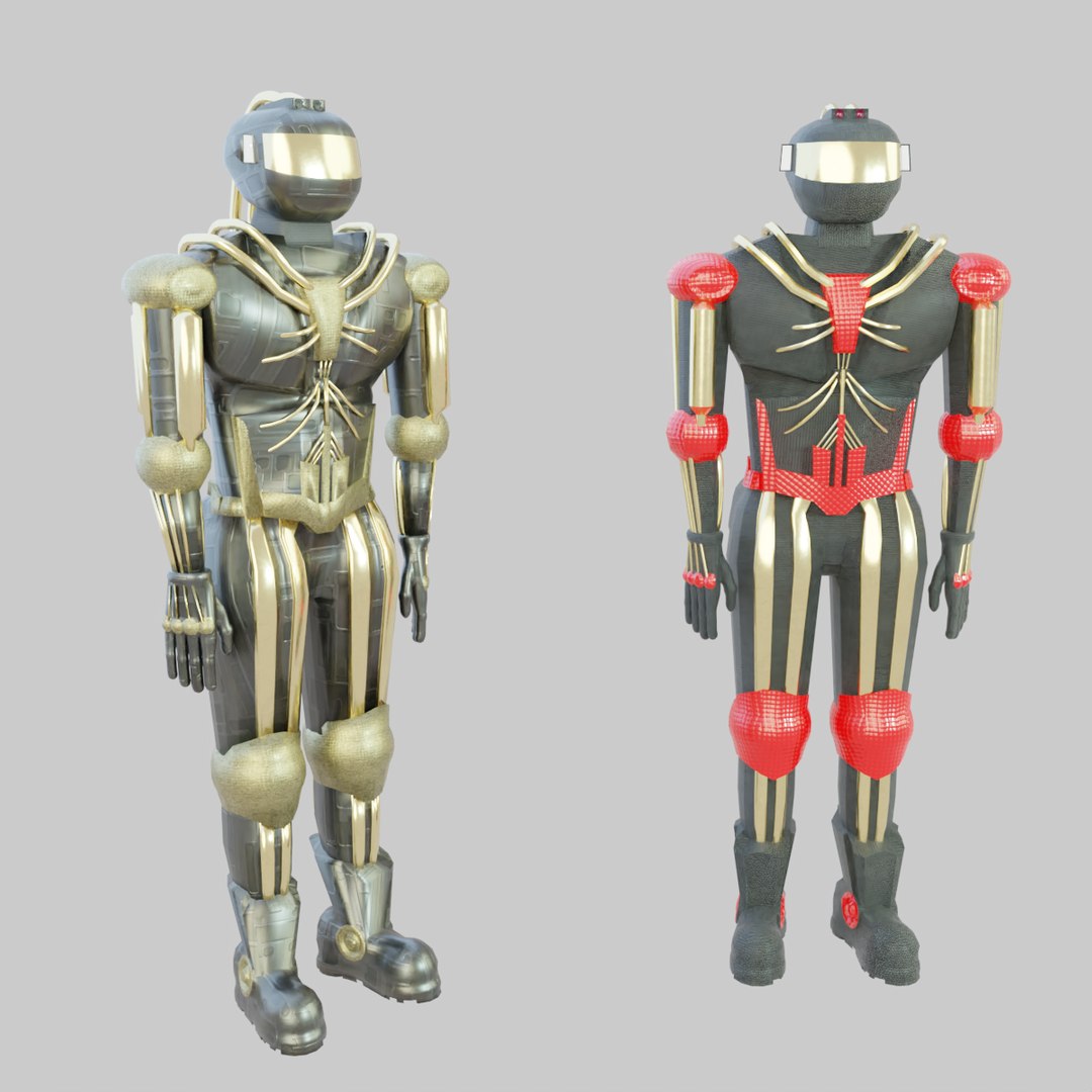 Protective Suit Or Android Robot 3D Model - TurboSquid 2006483