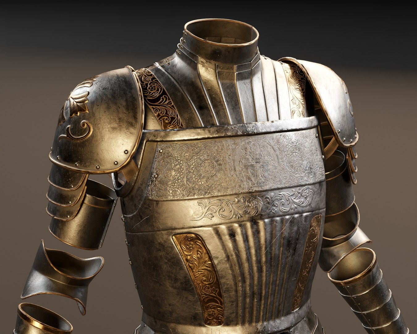 Medieval Female Plate Armor Model - TurboSquid 2419087